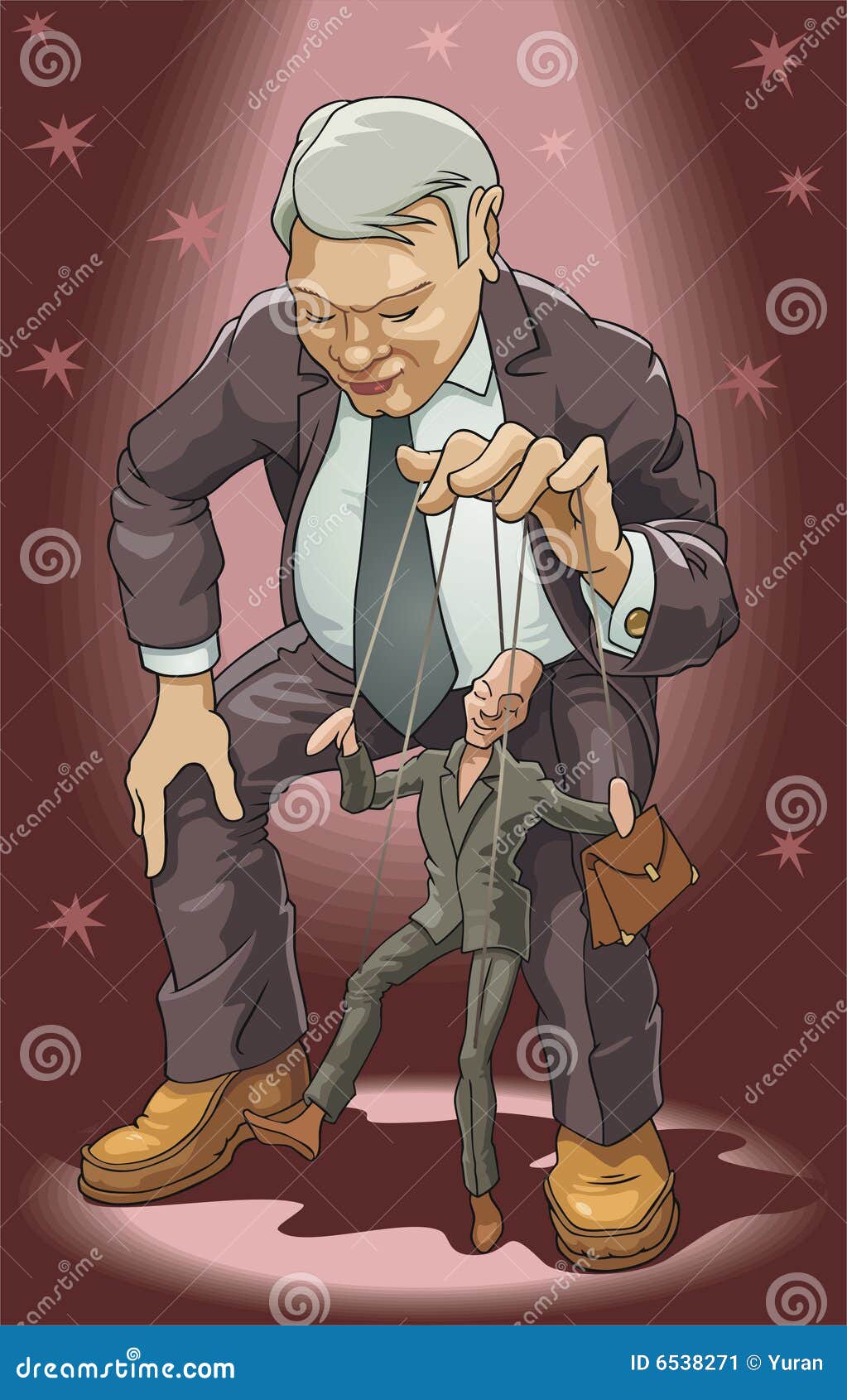 Puppeteer stock vector. Illustration of model, cartoon - 6538271