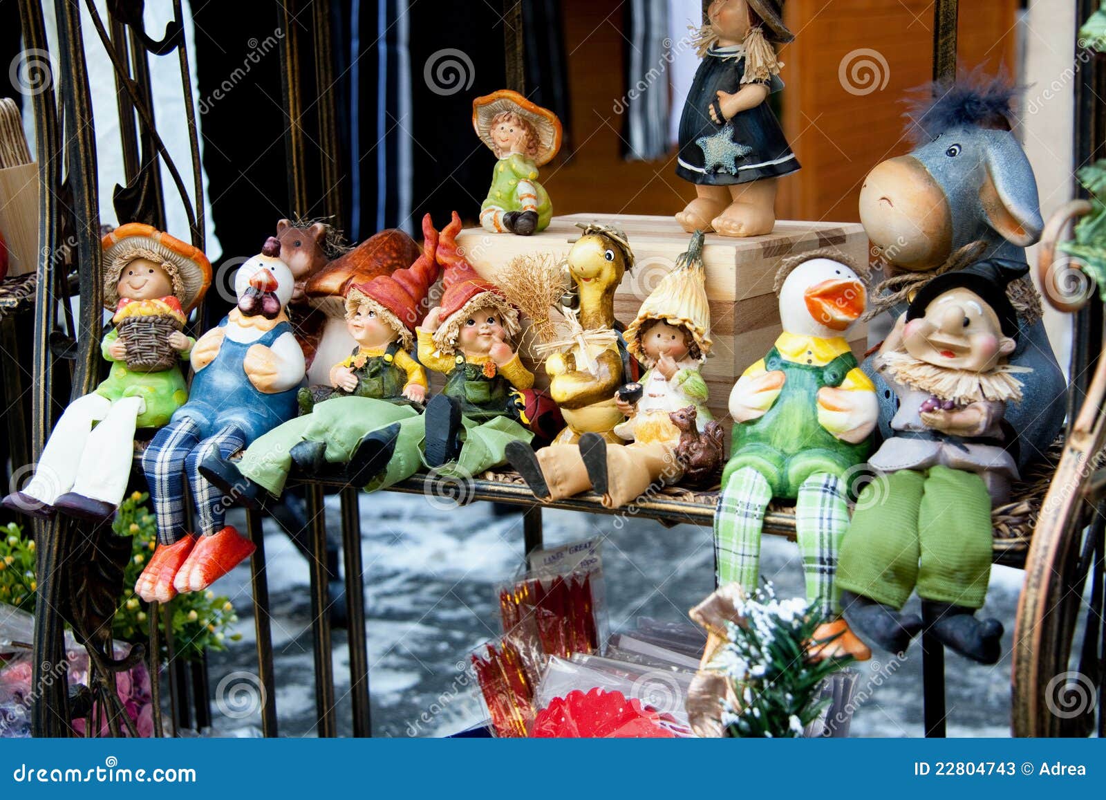 Handmade Puppets on a Stall Stock Image - Image of baby, present: 22804743
