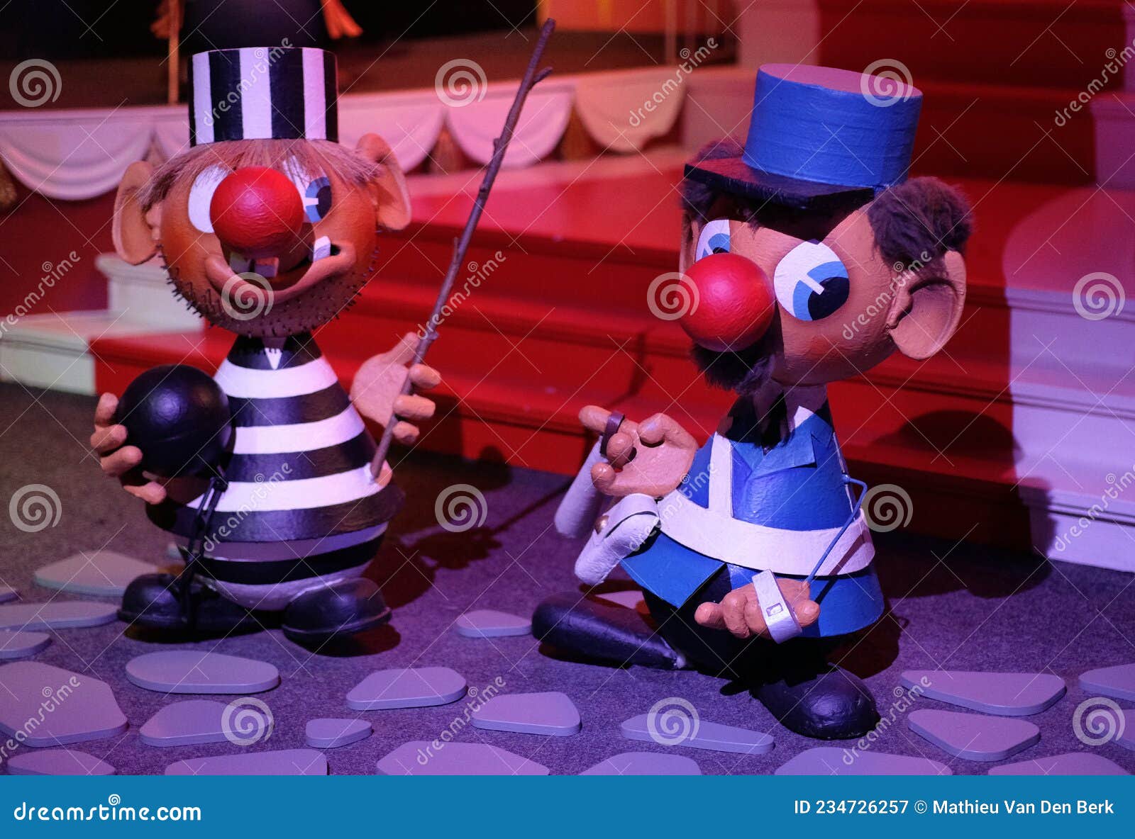 Puppets in a Festive Colourful Circus Show Stock Image - Image of party ...