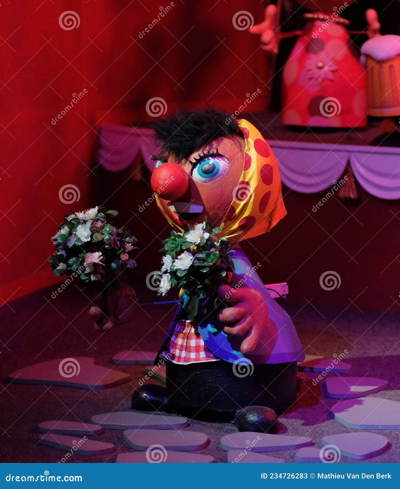 Puppets in a Festive Colourful Circus Show Stock Image - Image of ...
