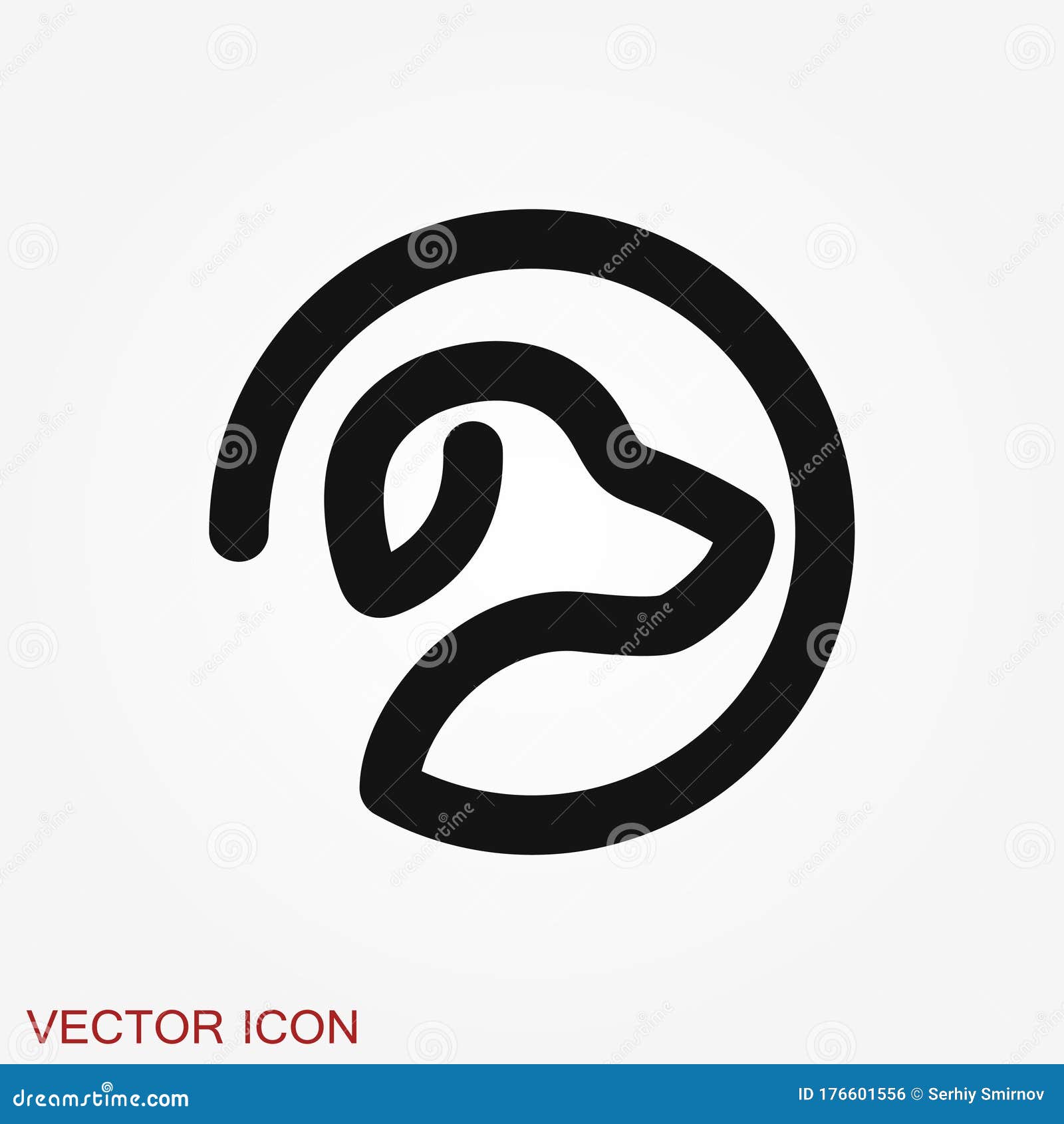 Puppy Icon. Dog Symbol. Vector Element for Your Design Stock Vector ...