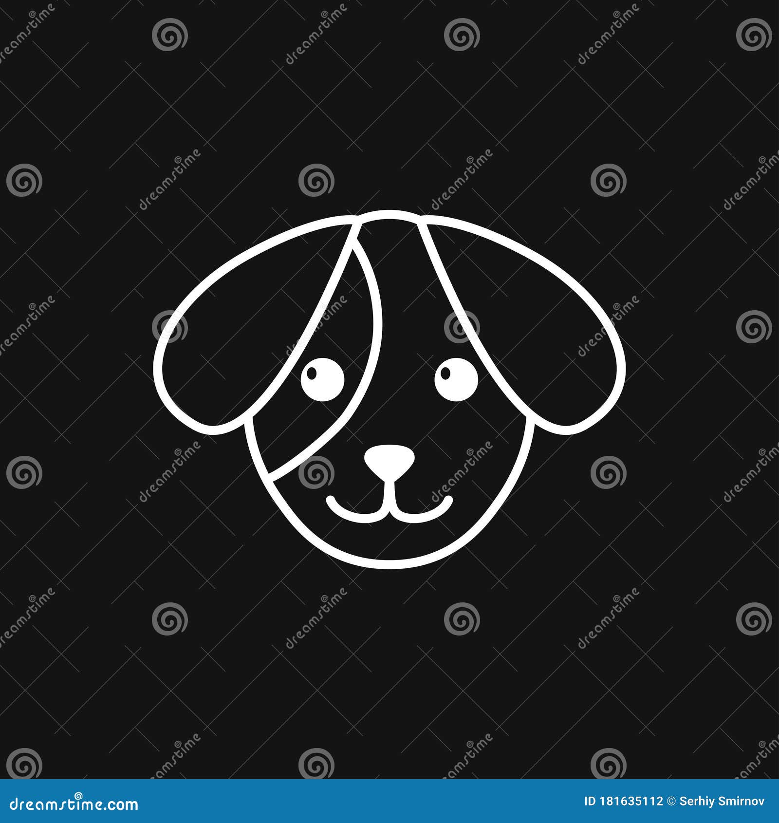 Puppy Icon. Dog Symbol. Vector Element for Your Design Stock Vector ...