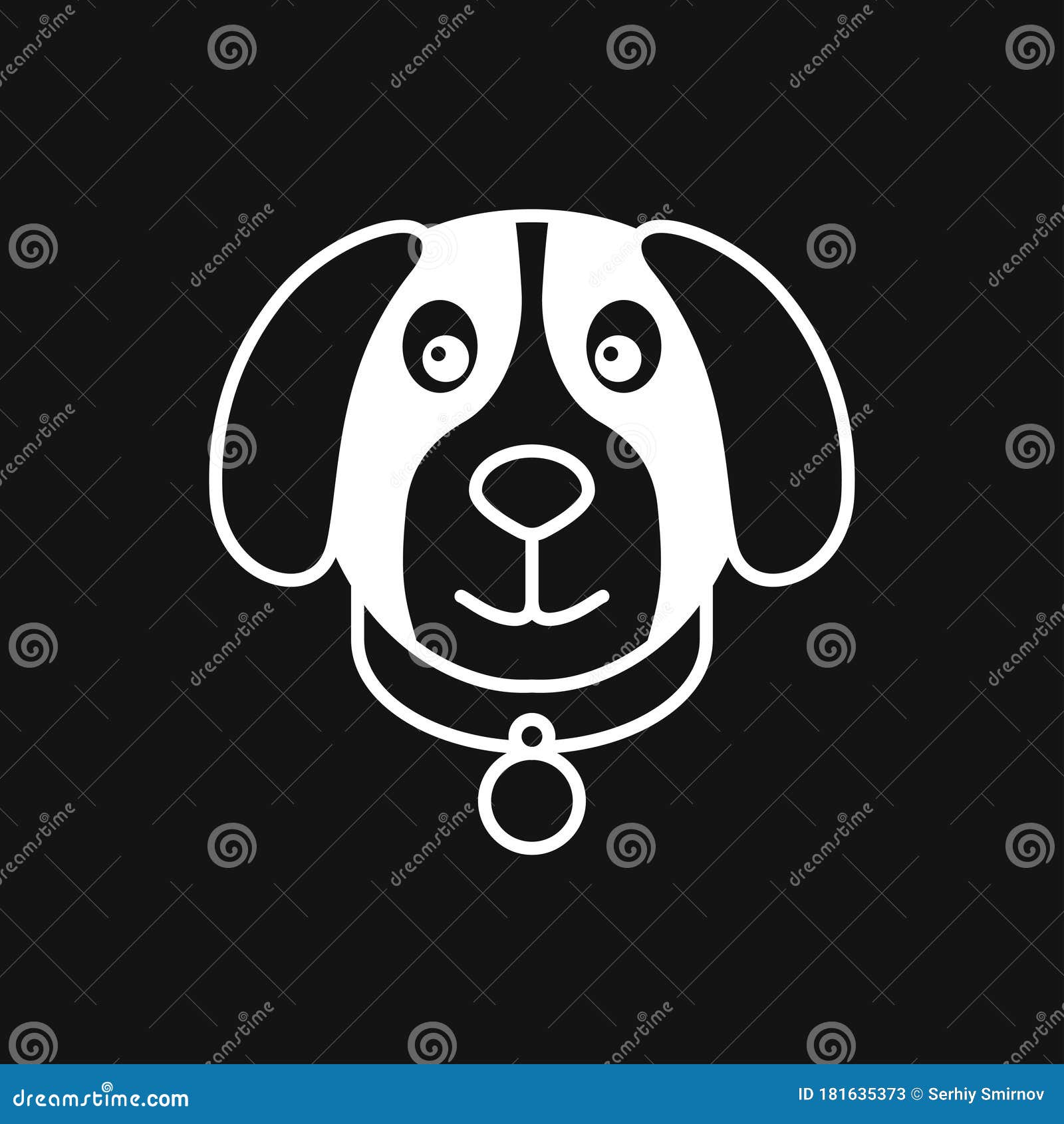 Puppy Icon. Dog Symbol. Vector Element for Your Design Stock Vector ...