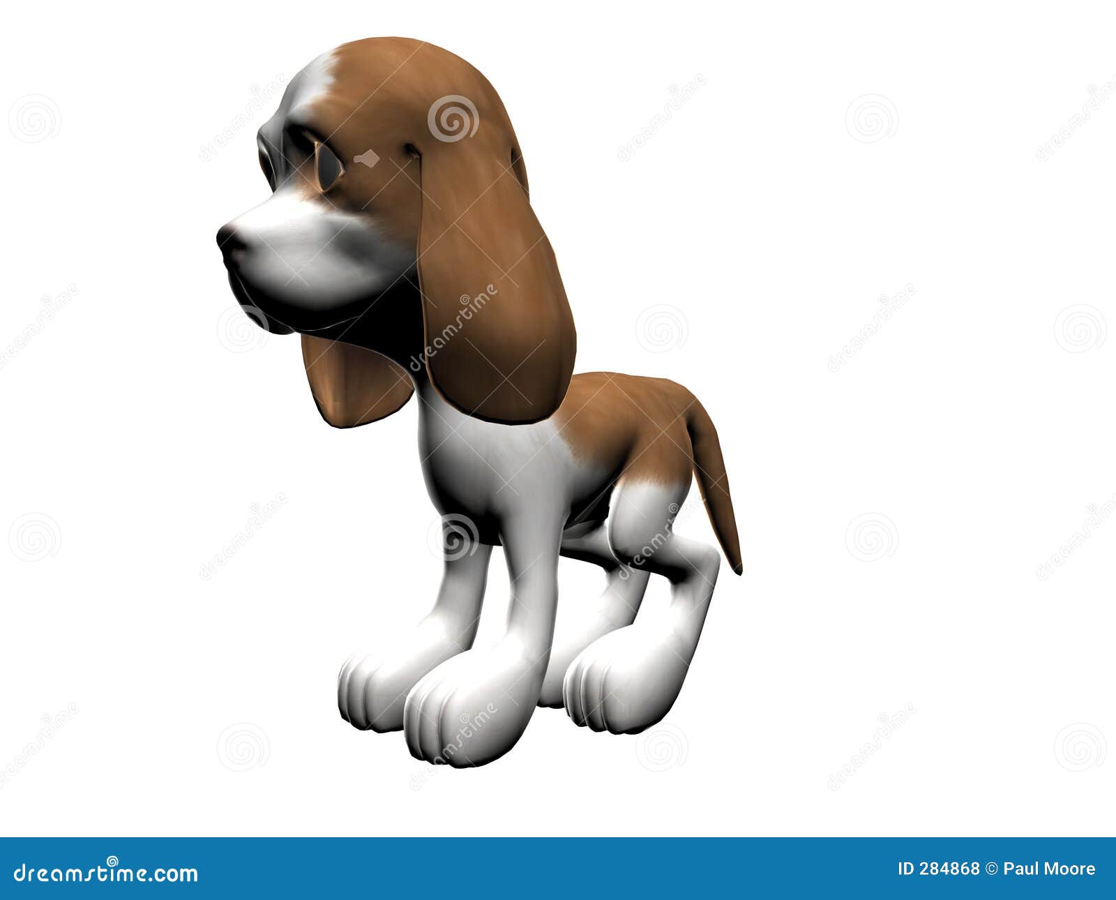 Puppy Left stock illustration. Illustration of animal, baby - 284868