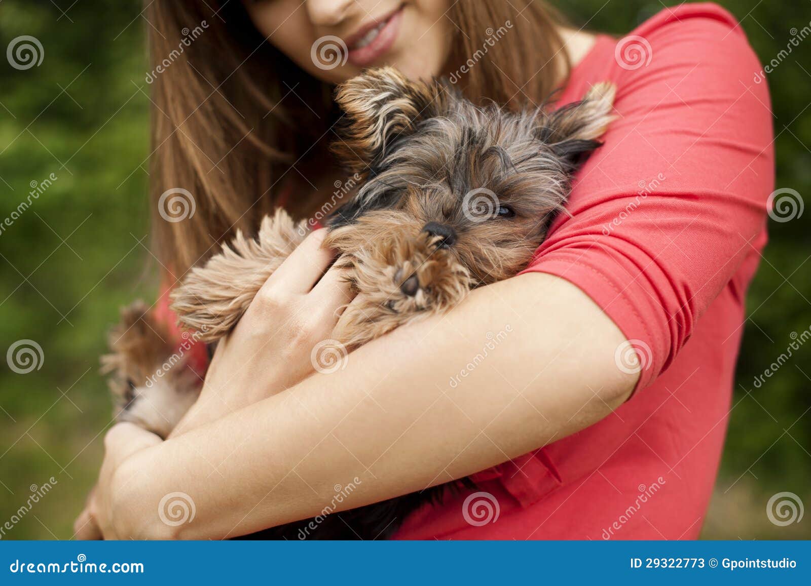 Puppy love stock image. Image of care, outdoors, adult - 29322773