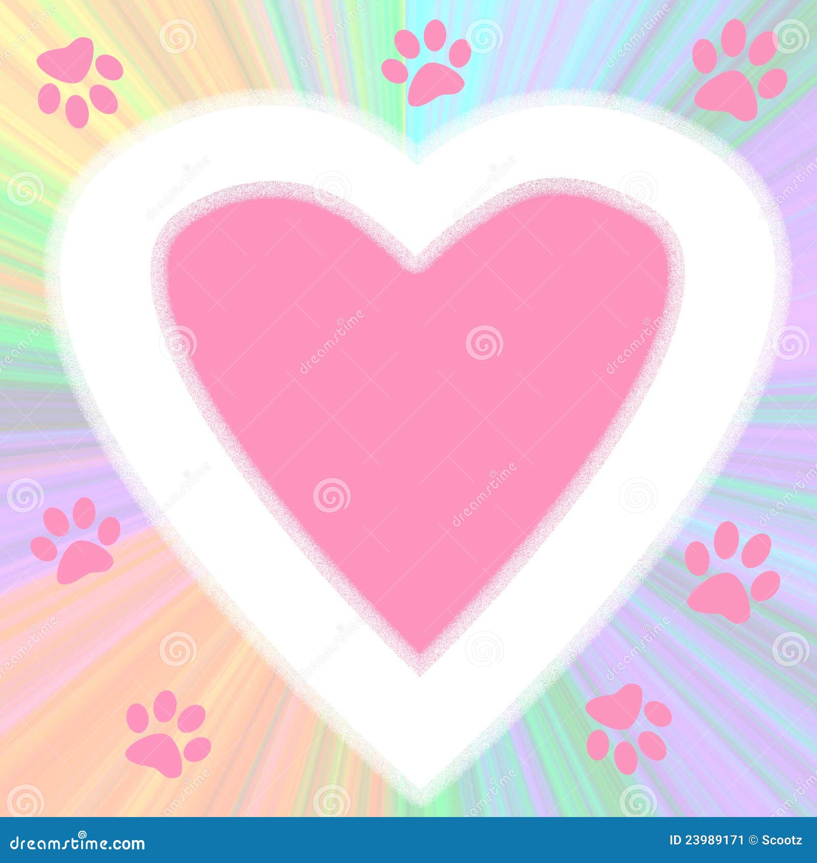 Red, Fuzzy Heart With Tentacle Like Spikes Royalty-Free Stock ...