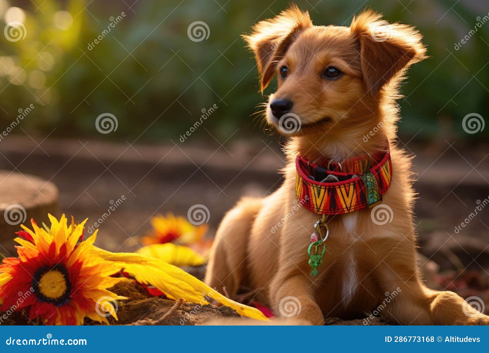 Puppys First Collar, Leash and Name Tag Stock Photo - Image of collar ...