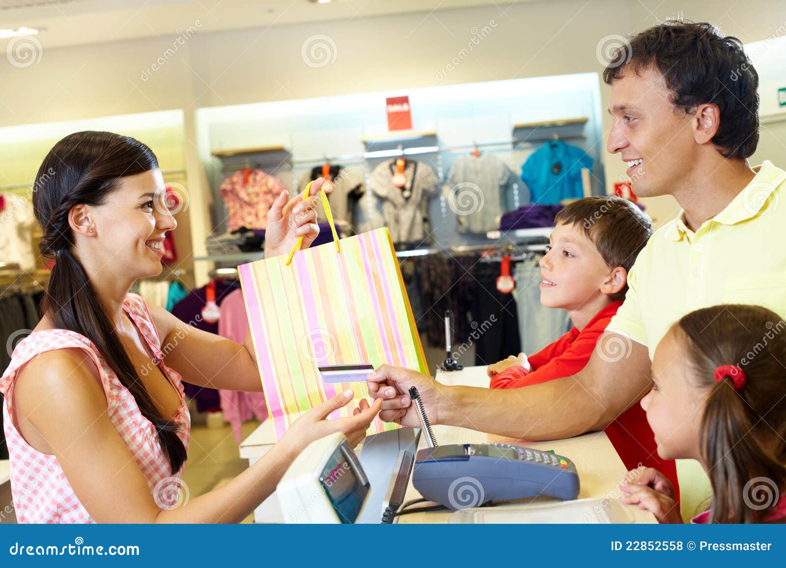 Purchase for children stock photo. Image of happy, casual - 22852558