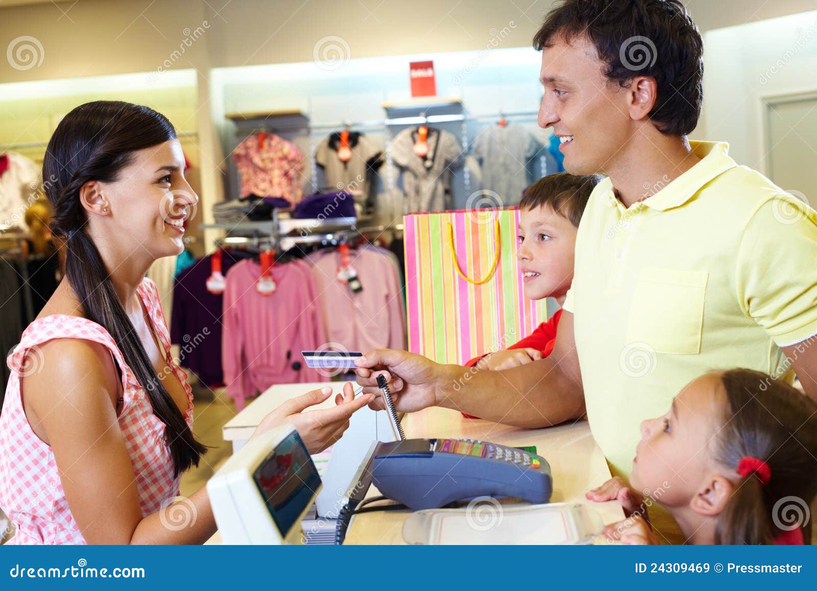 Purchase for children stock image. Image of market, indoor - 24309469