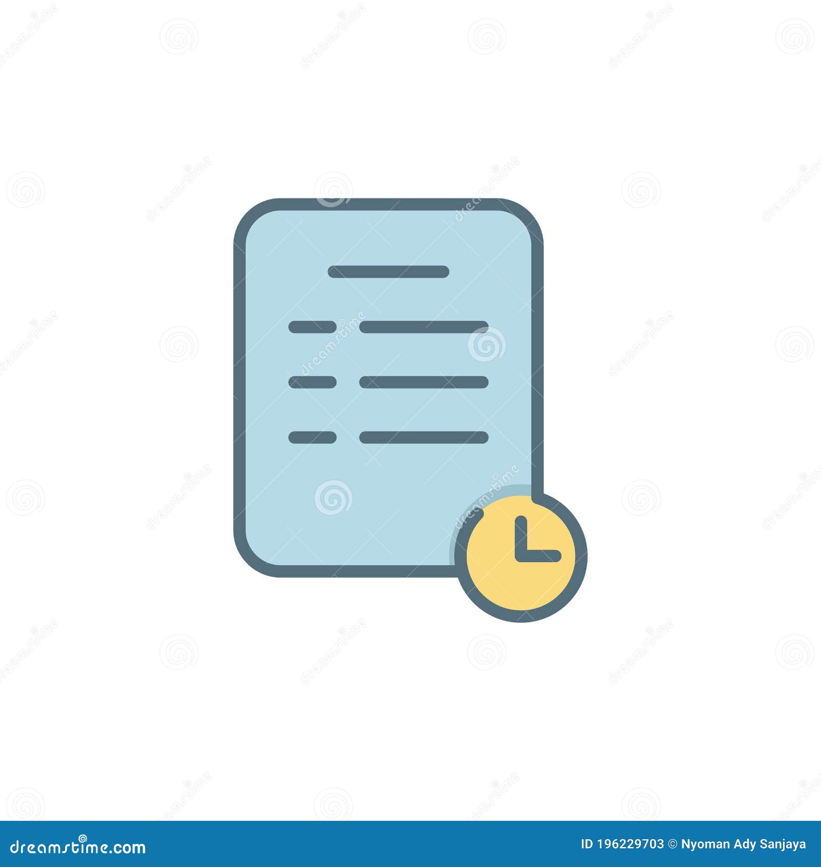 Purchase History Vector Icon Symbol Isolated on White Background Stock ...