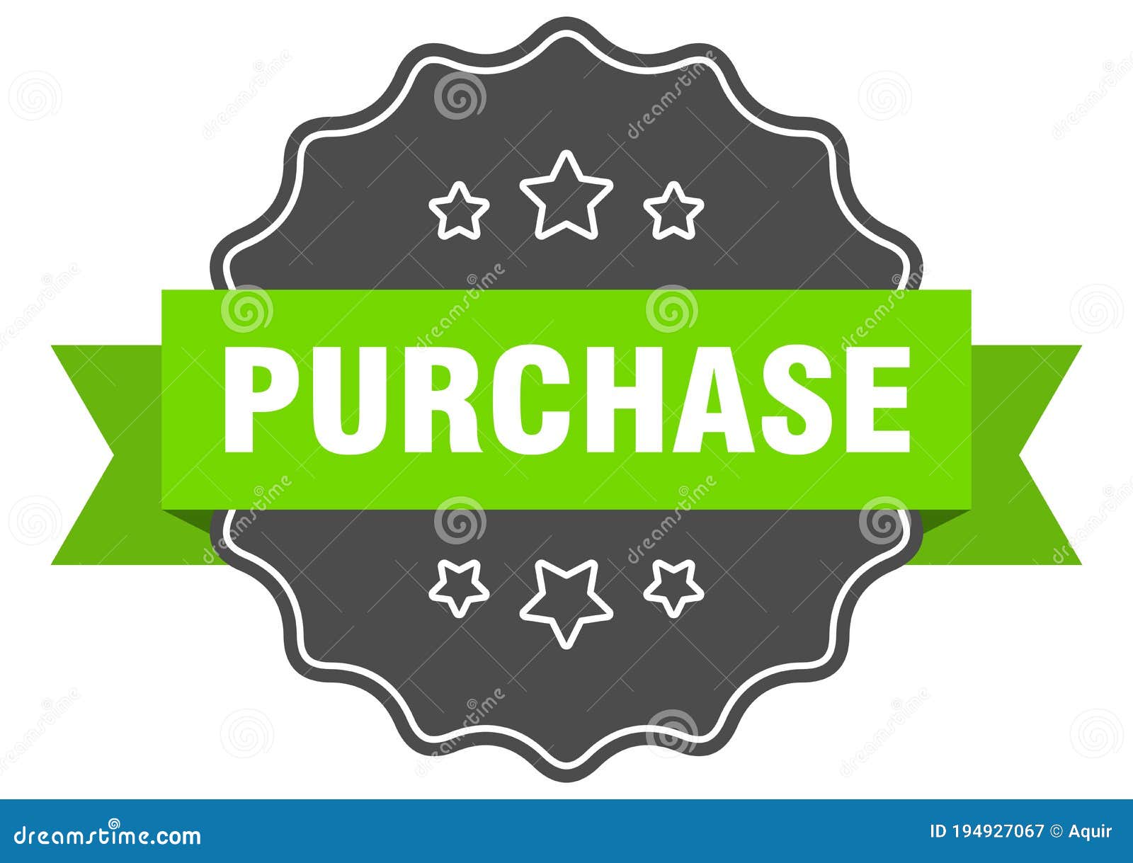 Purchase Label. Purchase Isolated Seal. Sticker. Sign Stock Vector ...