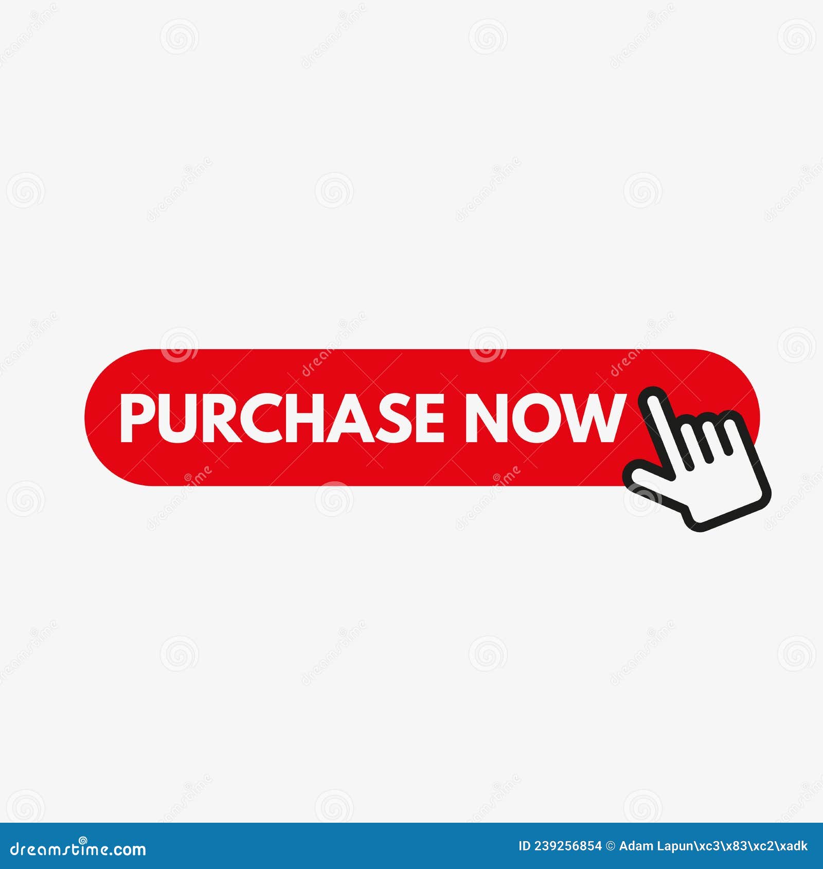 Purchase Now Button and Cursor Clicking. Vector Stock Vector ...