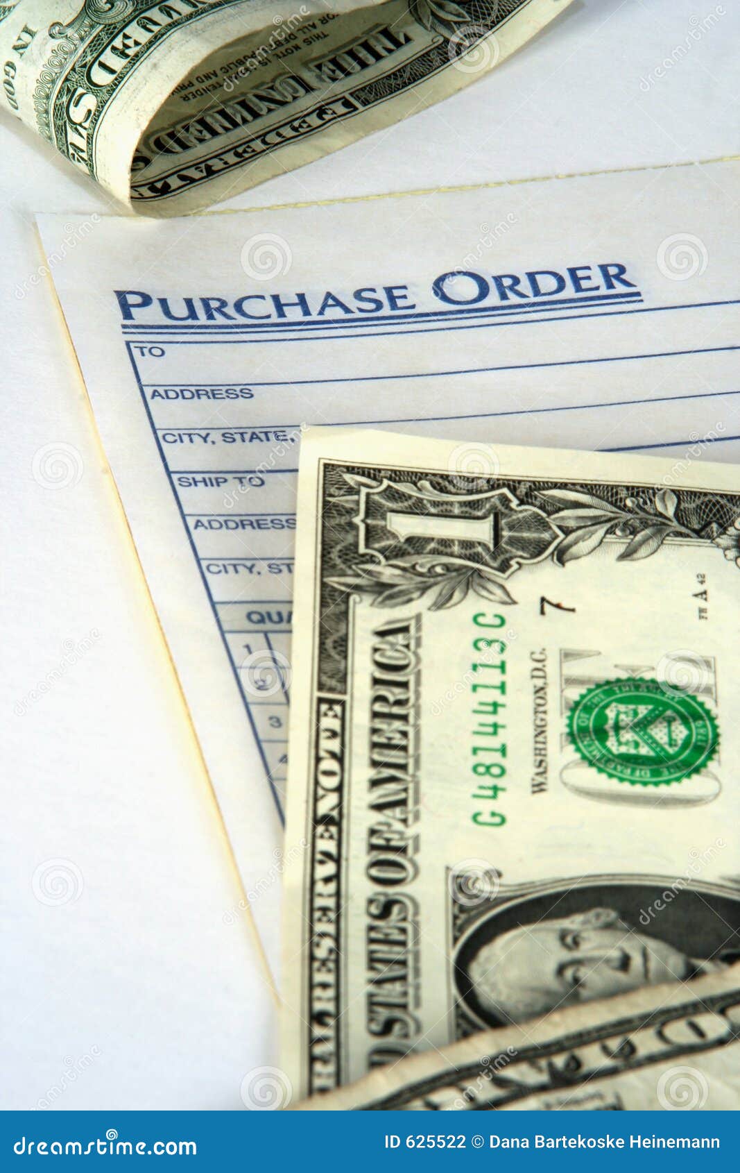 Purchase Order Form Document Royalty-Free Stock Photography ...