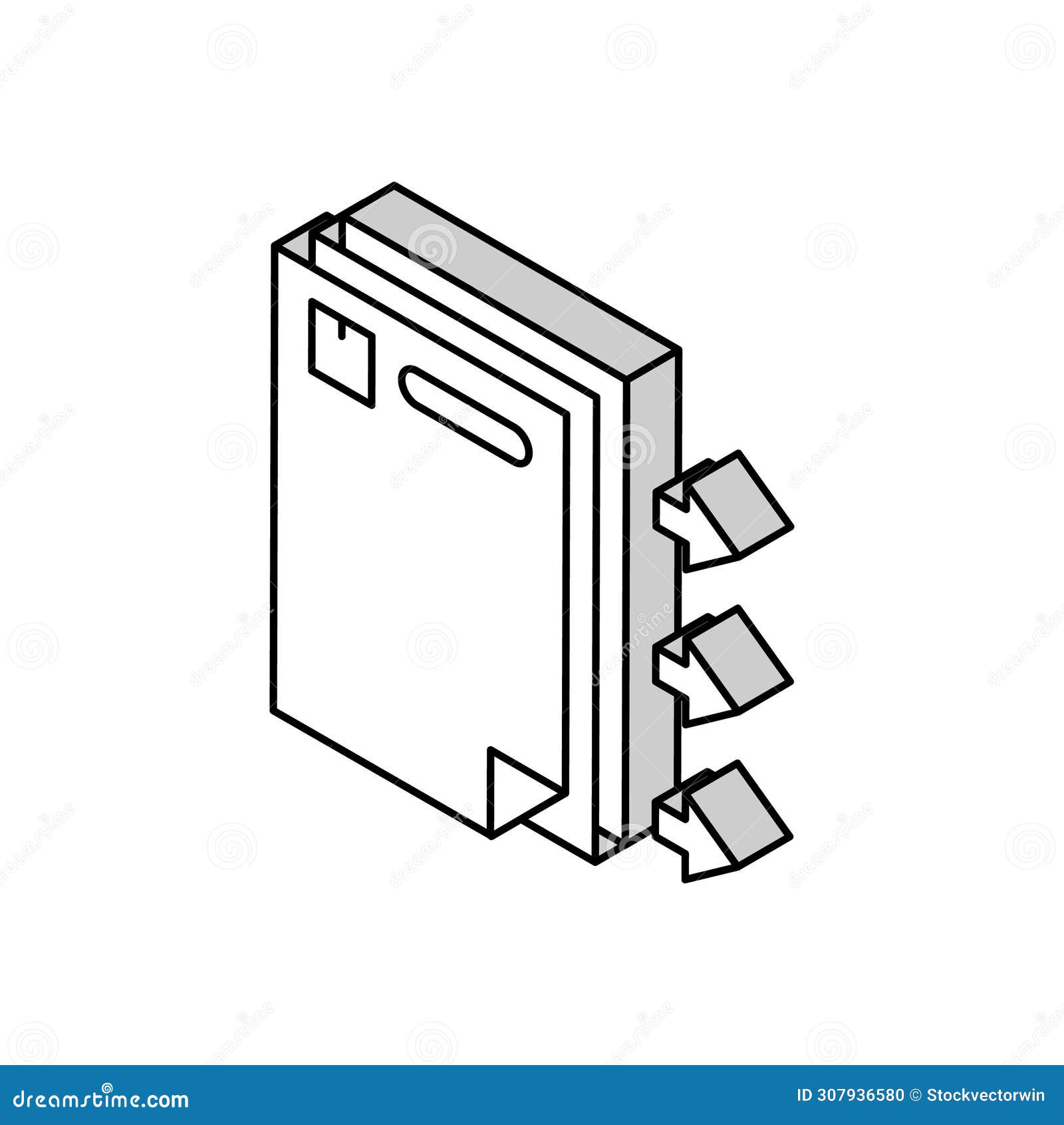 Purchase Requisition Isometric Icon Vector Illustration Stock Photo ...