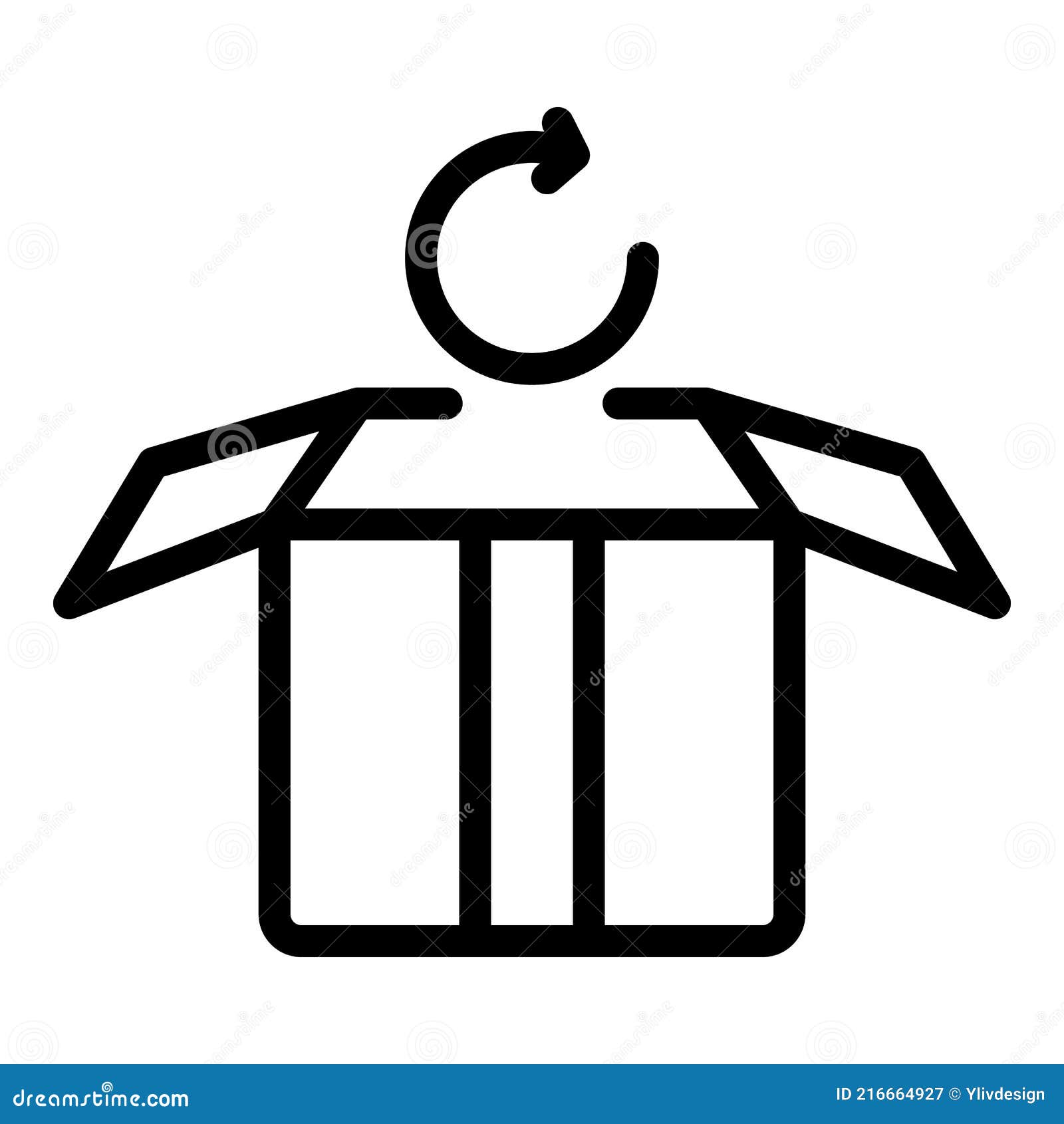 Purchase Return Icon, Outline Style Stock Vector - Illustration of ...