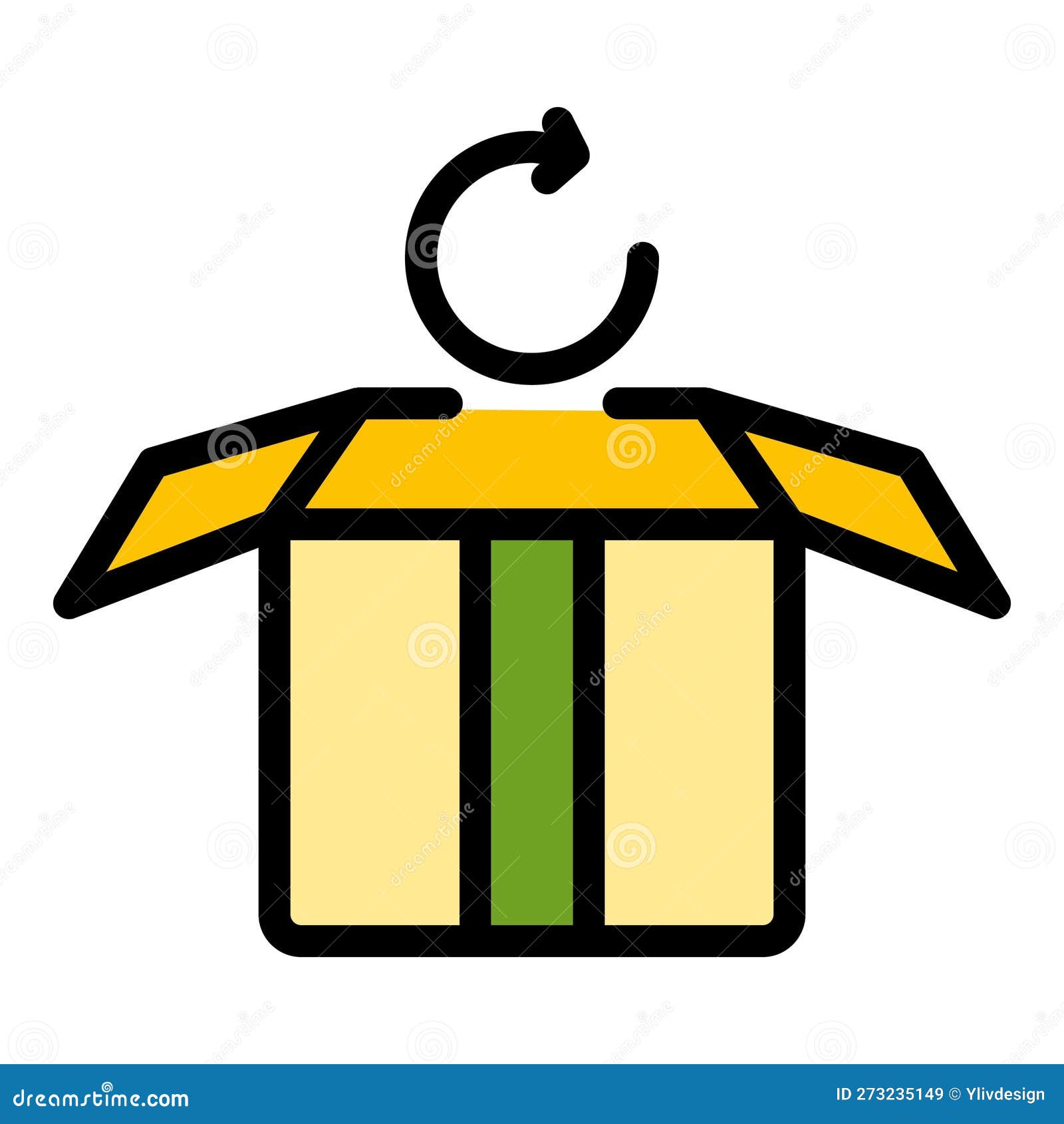 Purchase Return Icon Vector Flat Stock Illustration - Illustration of ...