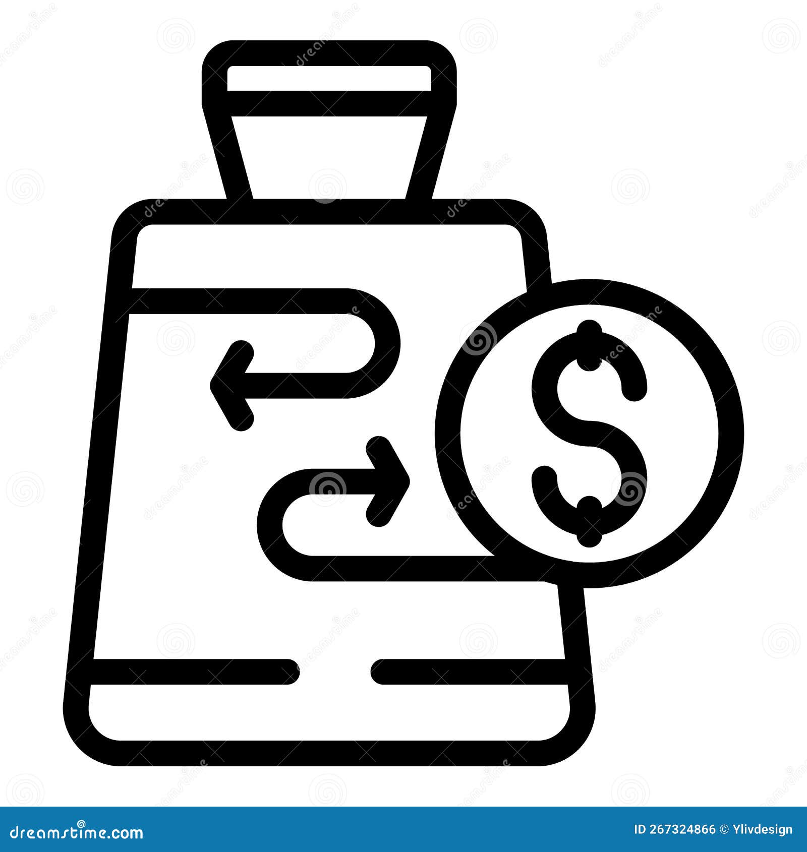 Purchase Returns Icon Outline Vector. Return Product Stock Vector ...