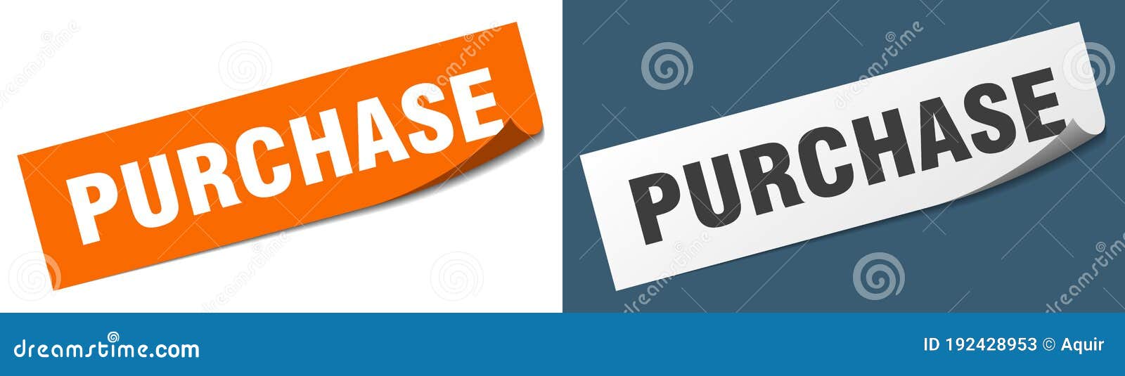 Purchase Sticker. Purchase Sign Set Stock Vector - Illustration of ...