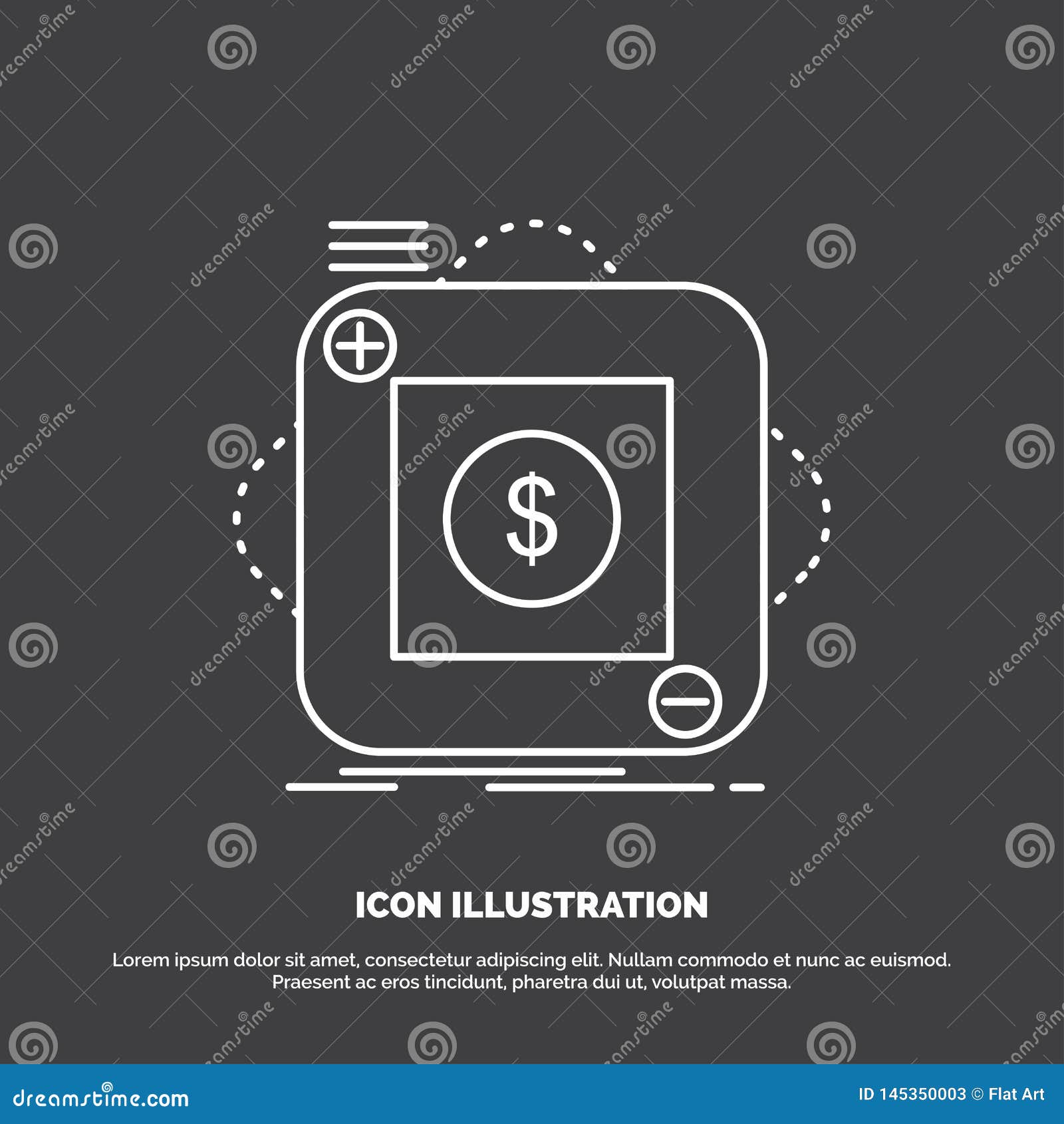 Purchase, Store, App, Application, Mobile Icon. Line Vector Symbol for ...