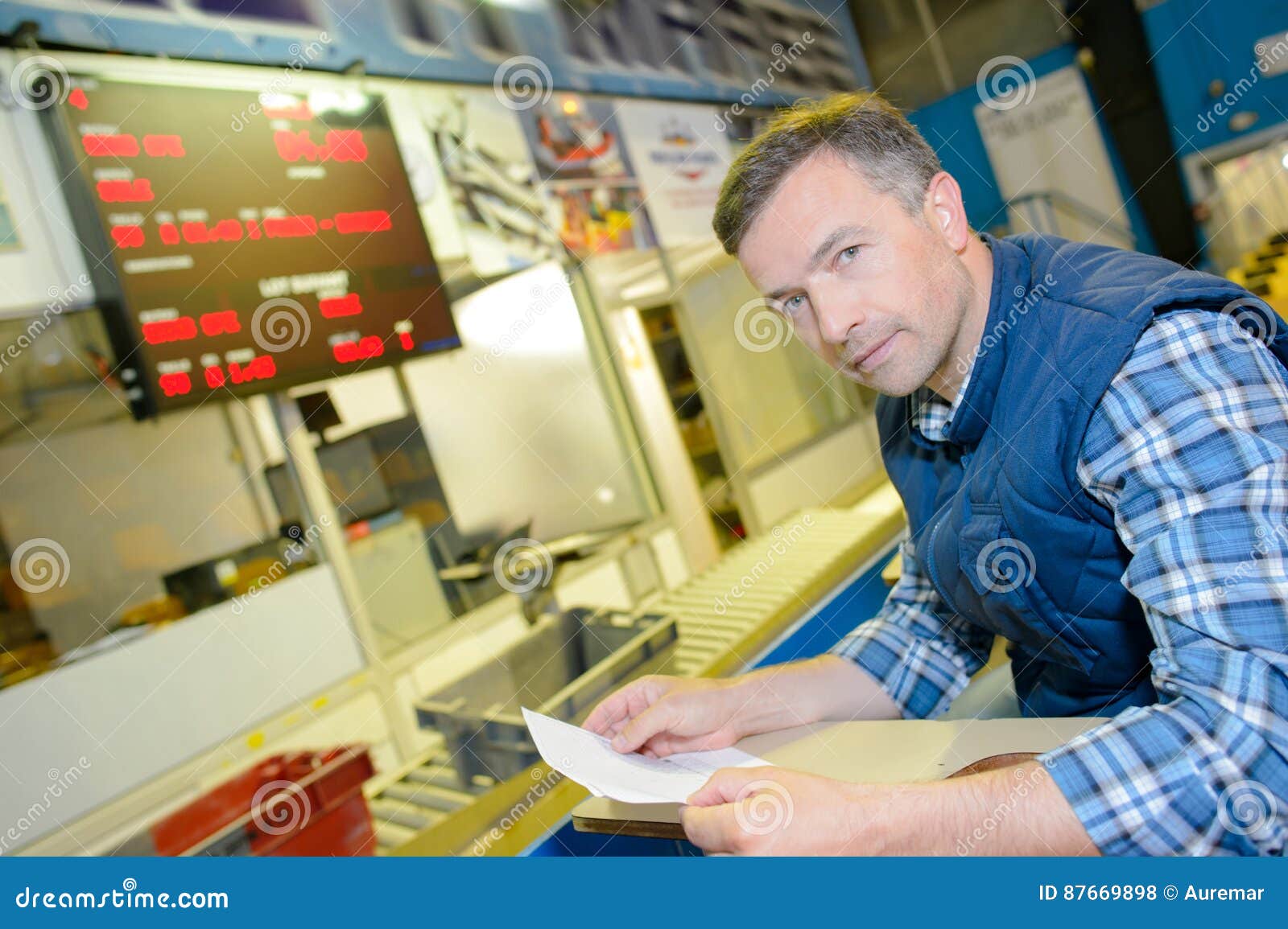 Purchasing Agent Checking List Stock Photo - Image of listing ...