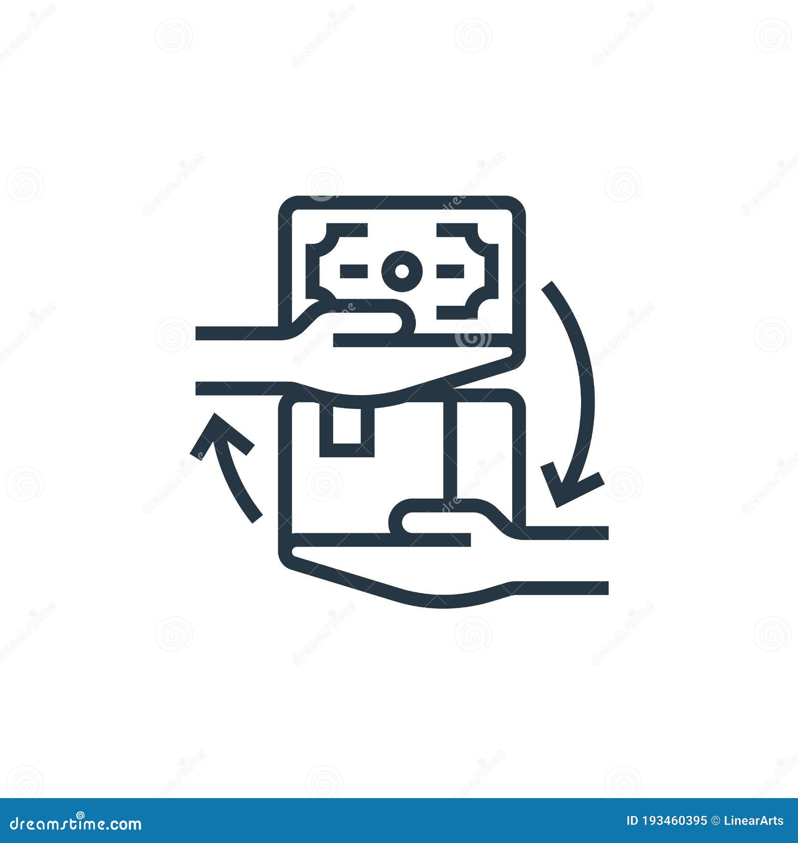 Purchasing Icon Vector from Business Process Outsourcing Concept. Thin ...
