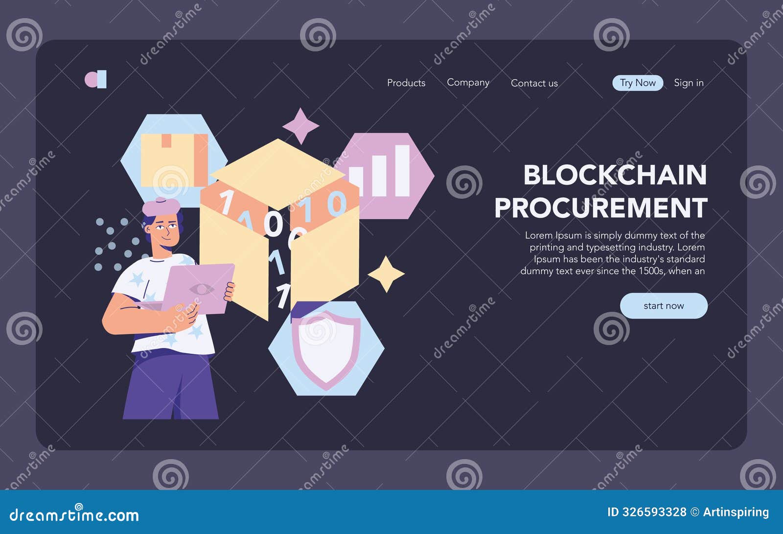 Purchasing Innovation. Flat Vector Illustration Stock Illustration ...