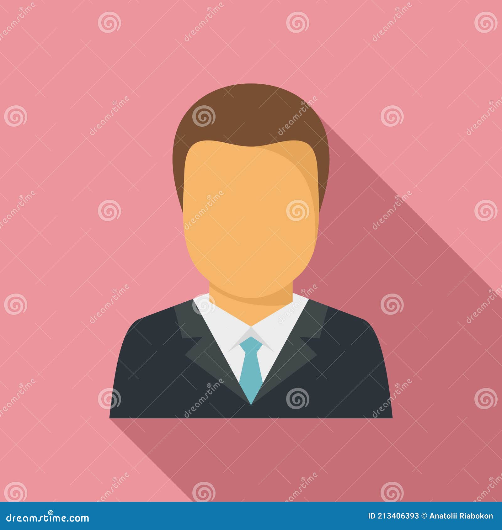 Purchasing Manager Icon, Flat Style Stock Vector - Illustration of ...