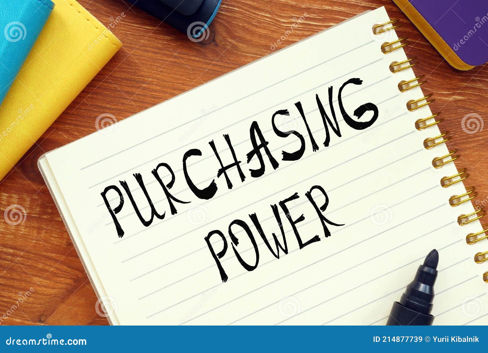 PURCHASING POWER Question Marks Phrase on the Page Stock Image - Image ...
