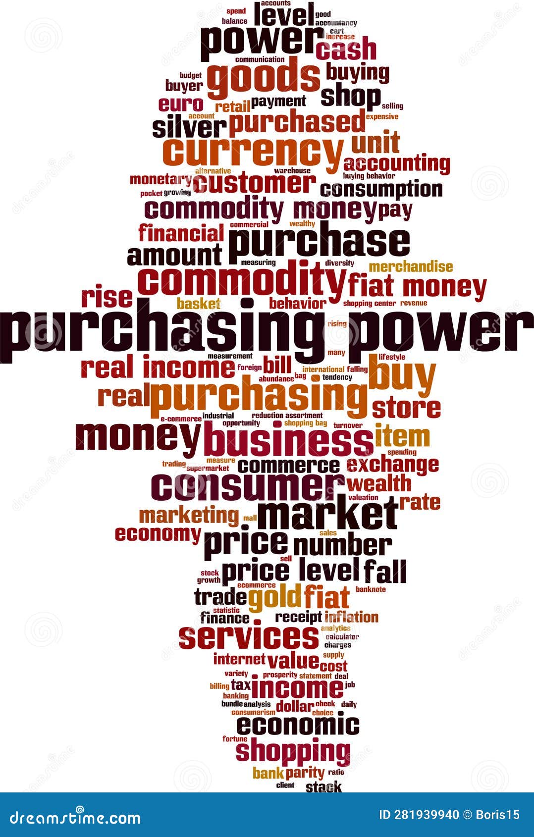 Purchasing Power Word Cloud Stock Vector - Illustration of currency ...