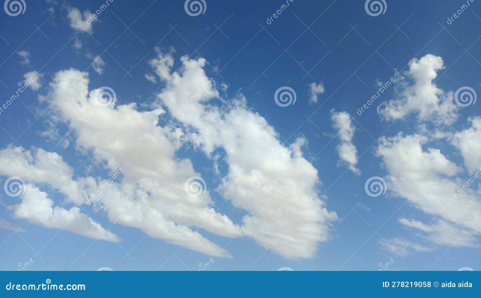 The Pure African Sky and Its Pure White Clouds Stock Photo - Image of ...