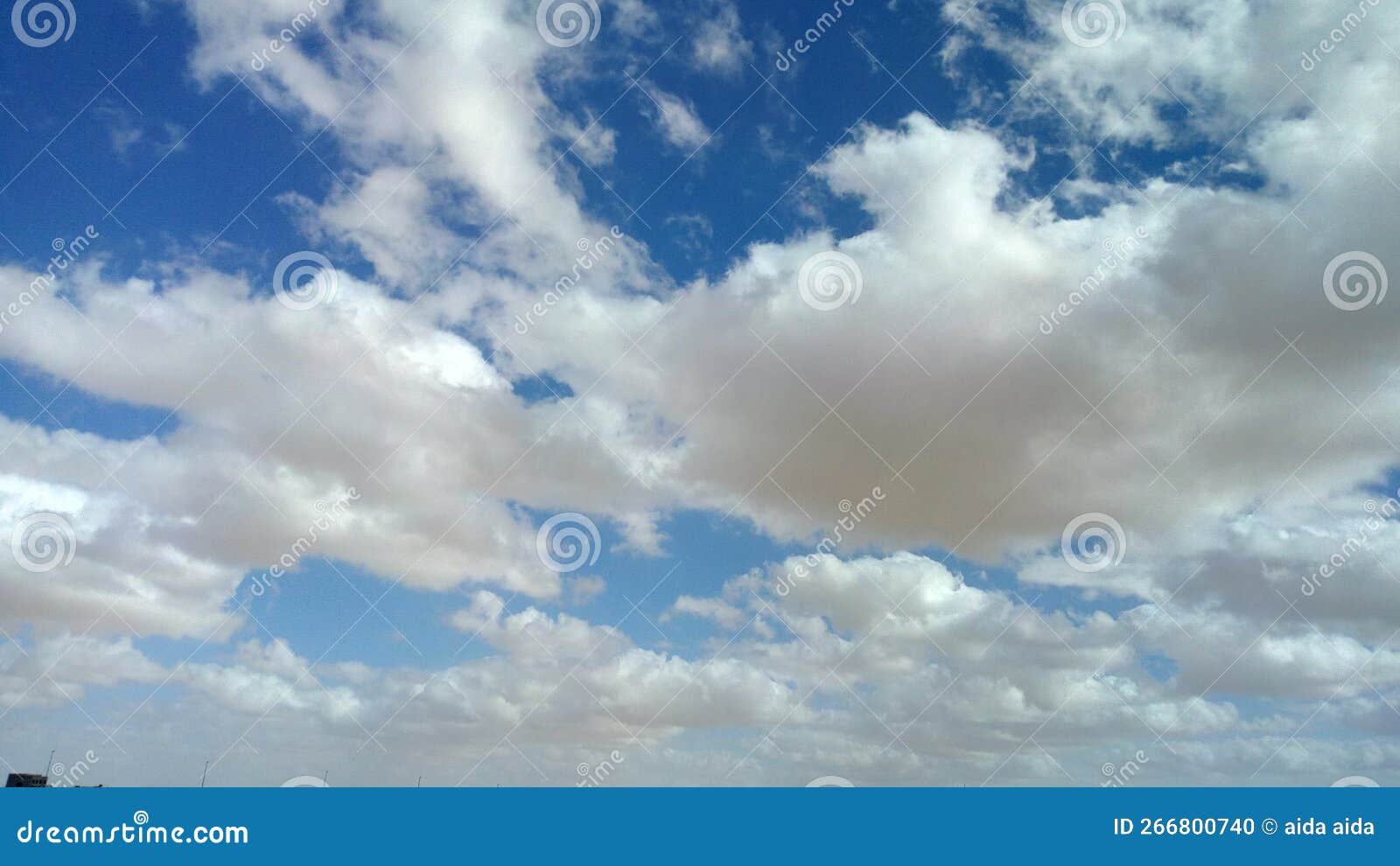 Pure African Sky with Some White Clouds Stock Photo - Image of african ...