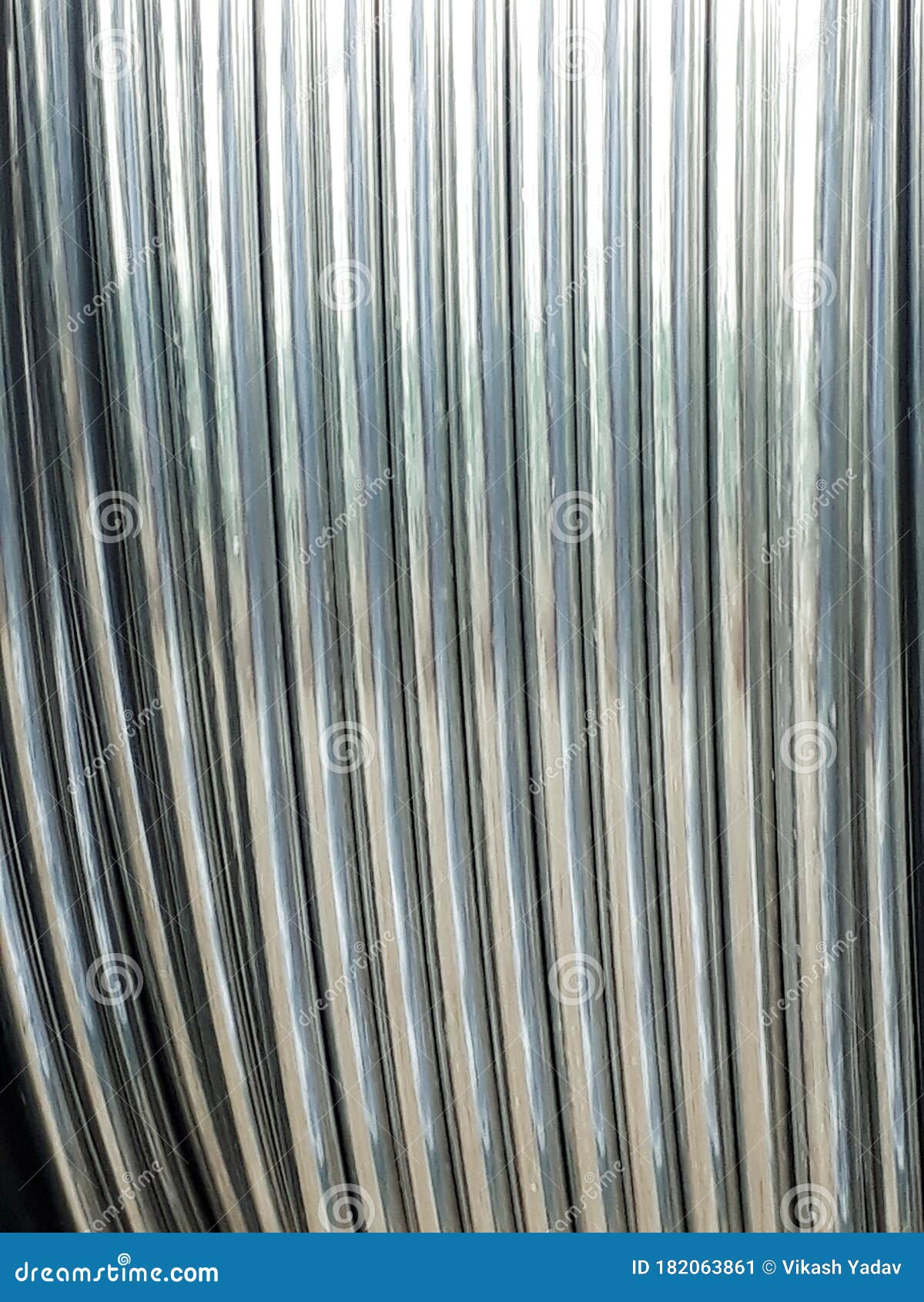 Pure Aluminium Wire Spool for Metlizing Stock Image - Image of ...