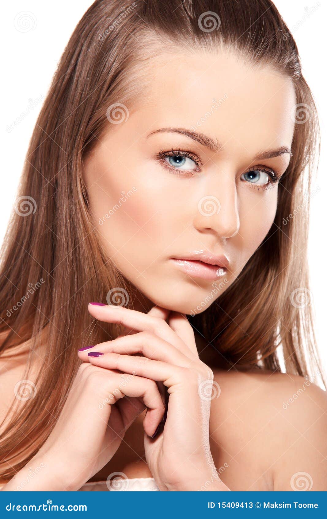 Pure beauty stock image. Image of cute, hair, care, glamour - 15409413