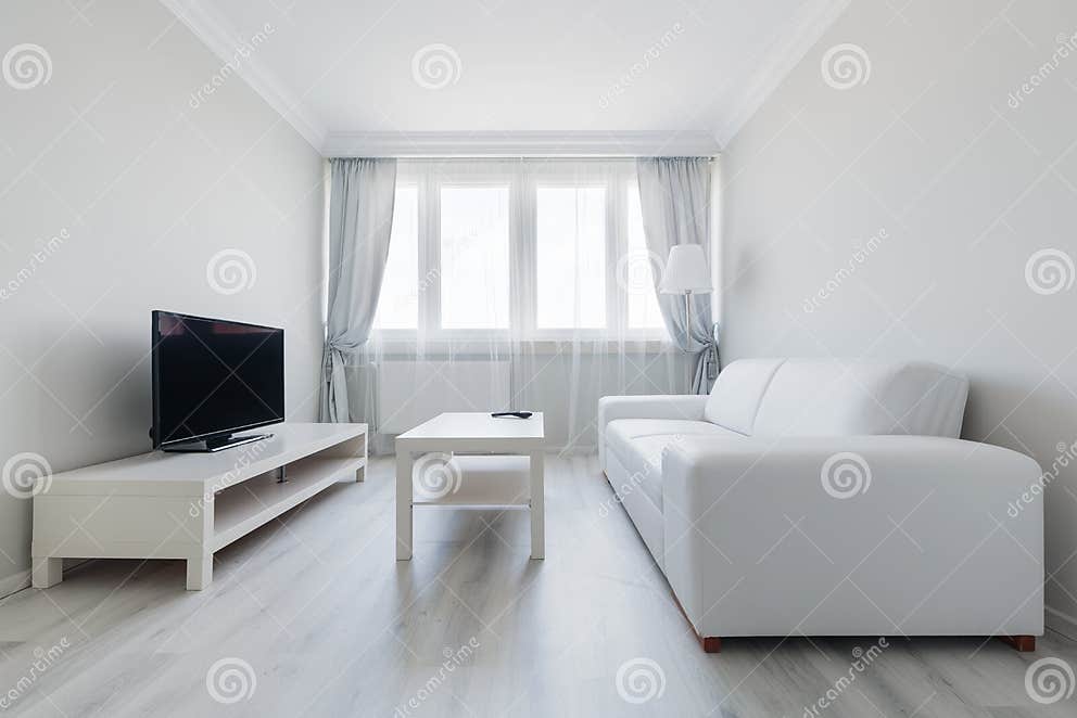 Pure and Clear Sitting Room Stock Image - Image of minimalism, dwelling ...