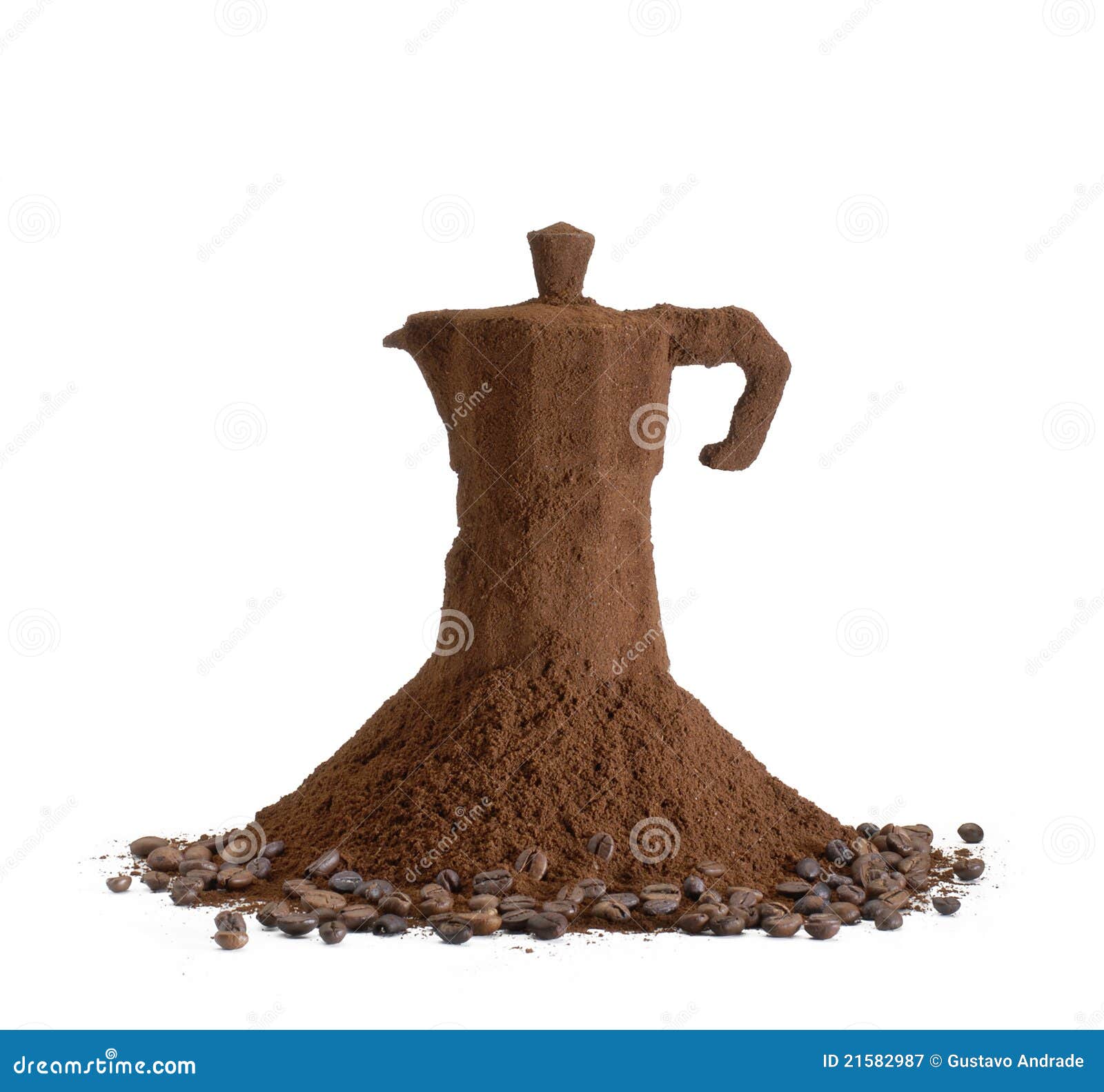 Pure coffee dust. stock image. Image of diet, beans, kitchen - 21582987