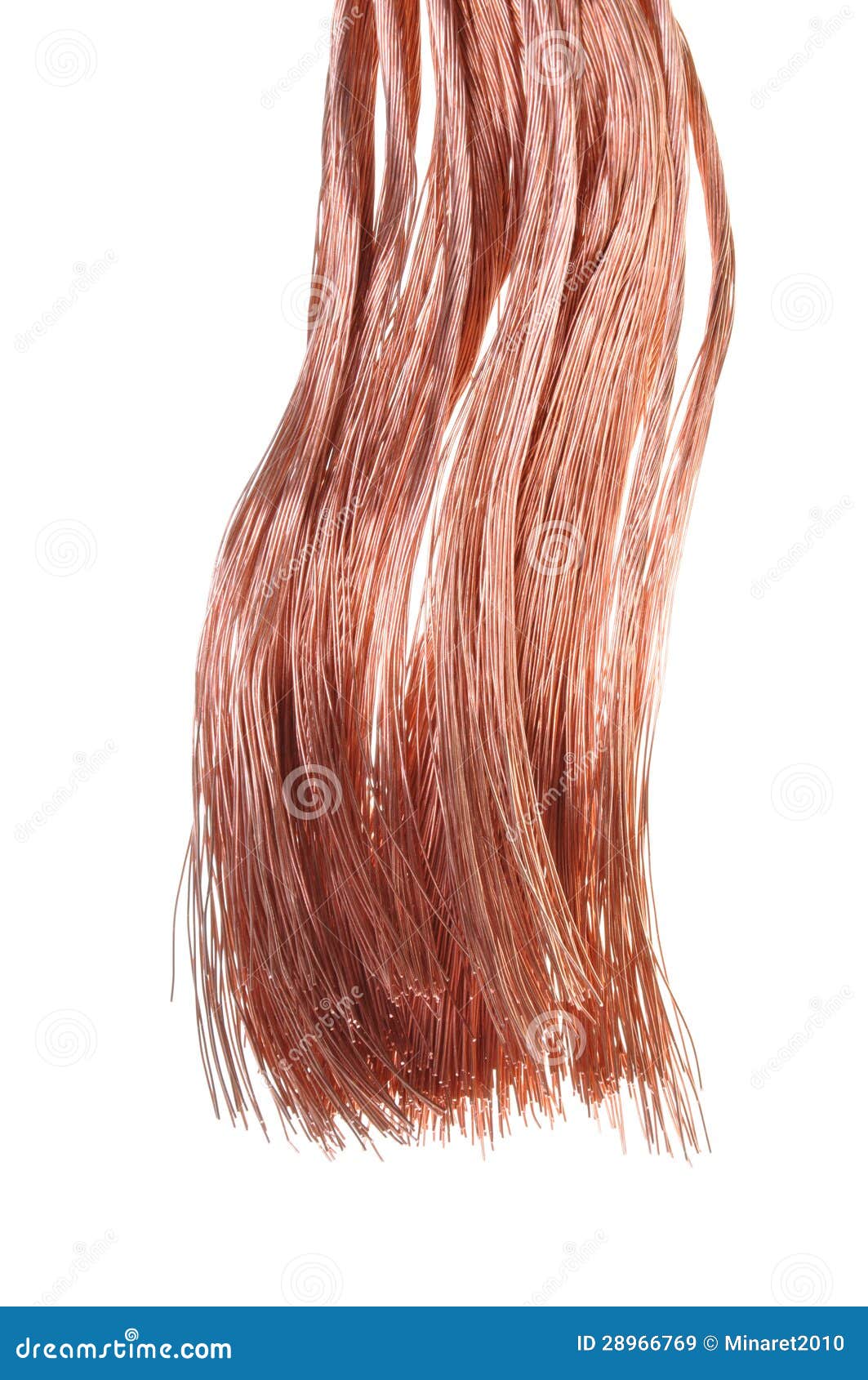 Pure copper wire stock image. Image of flow, concept - 28966769