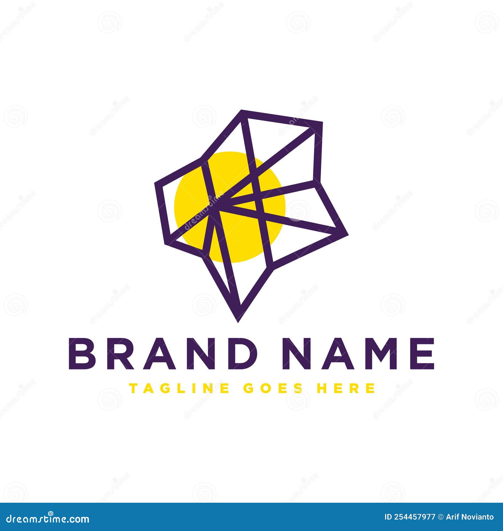 Pure Diamond Stone Logo Design Stock Vector - Illustration of emblem ...