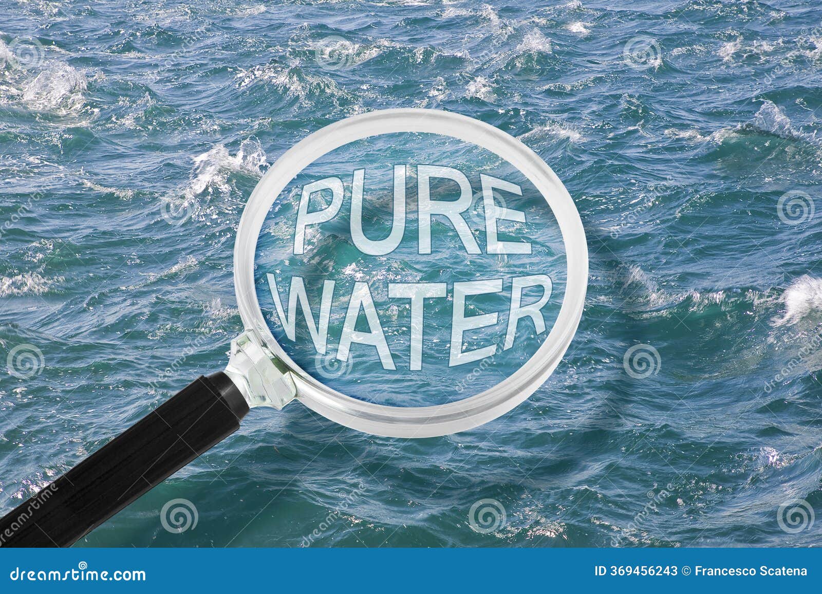PURE AND DRINKING WATER CONCEPT With Clean Water Seen Through A ...