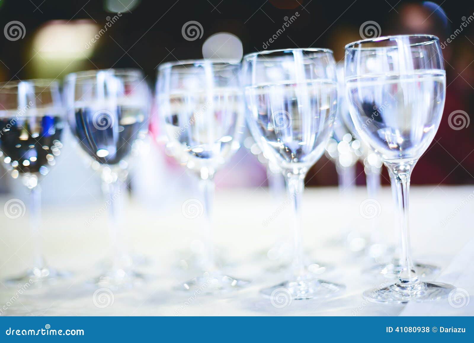 Pure Drinking Water in Glasses Stock Photo - Image of drink, elegance ...