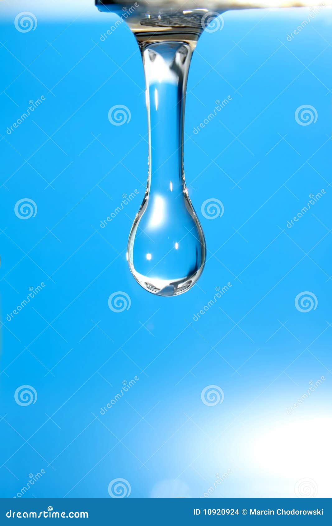 Pure drop of water. stock photo. Image of indigo, drop - 10920924