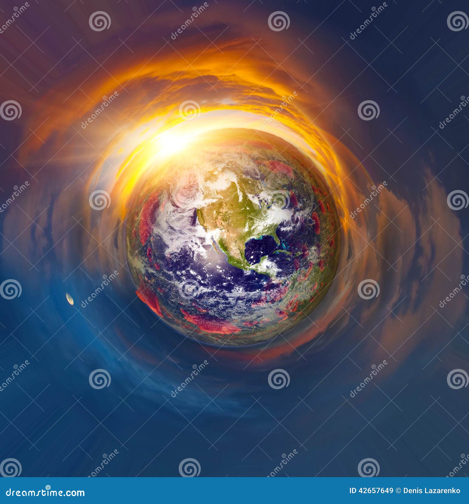 Pure Earth stock image. Image of heaven, flower, moon - 42657649