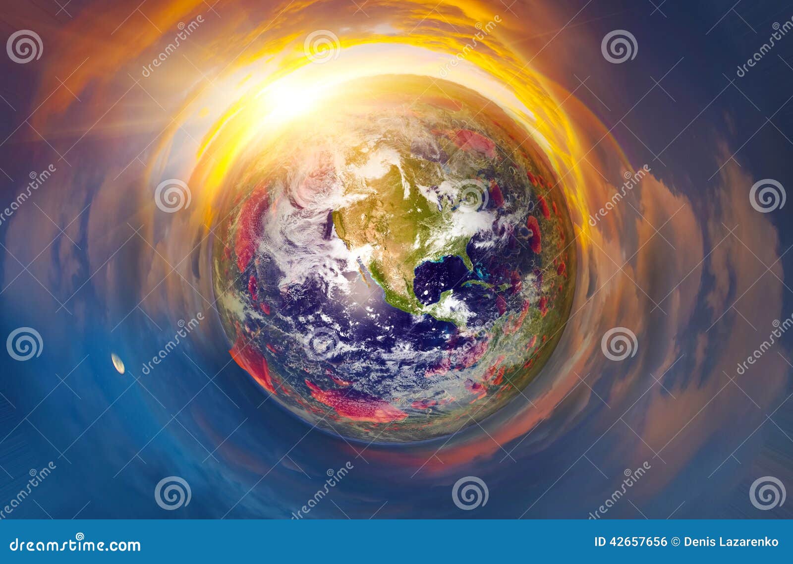 Pure Earth stock photo. Image of sunrise, planetarium - 42657656