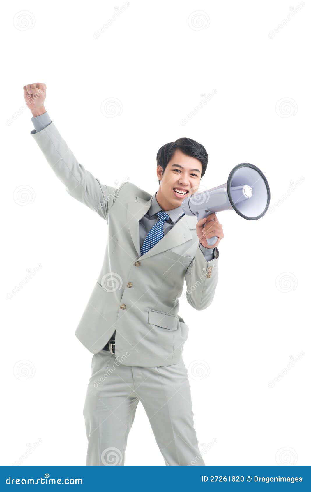 Pure enthusiasm stock photo. Image of fist, hand, announcing - 27261820