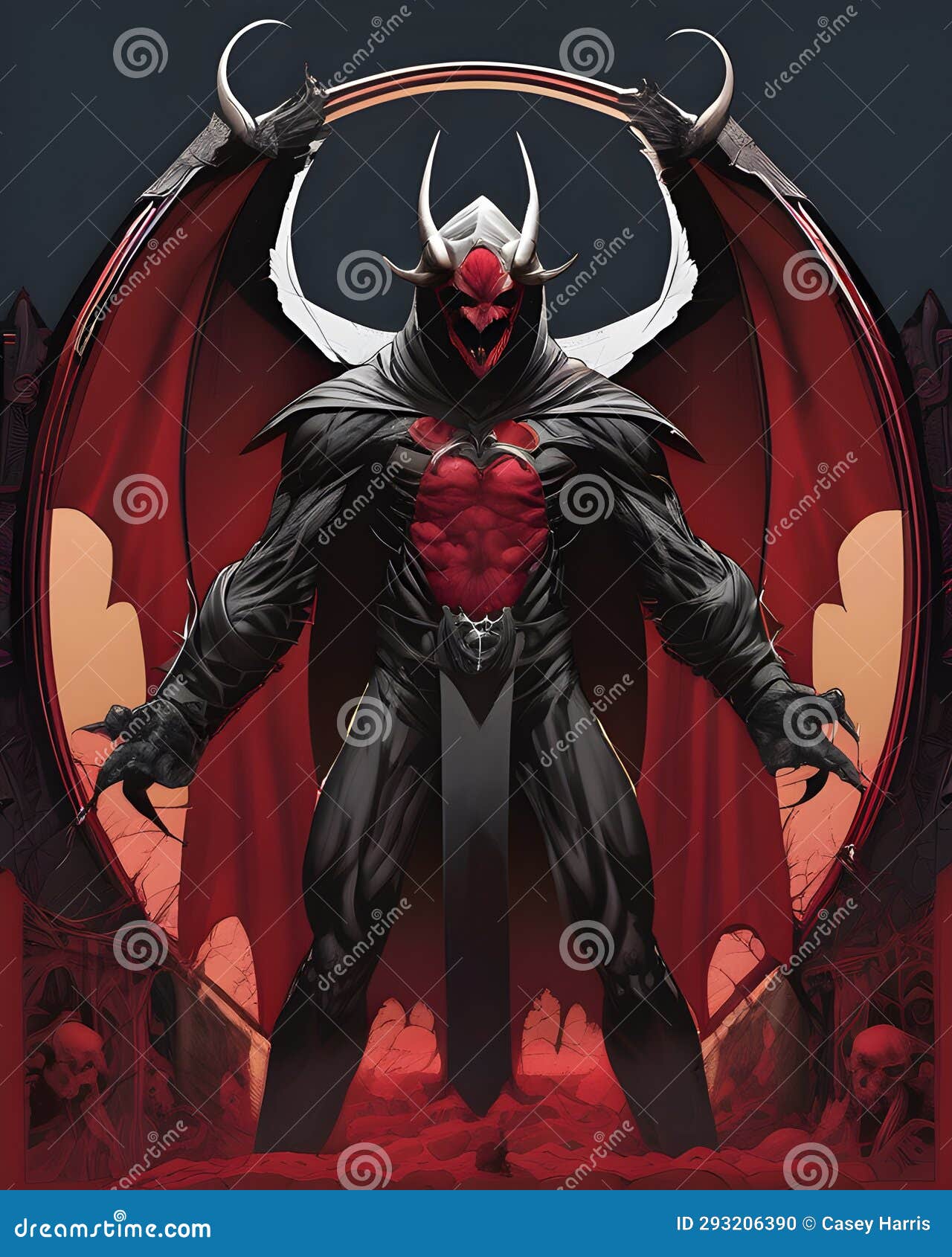 Pure EVIL stock illustration. Illustration of person - 293206390