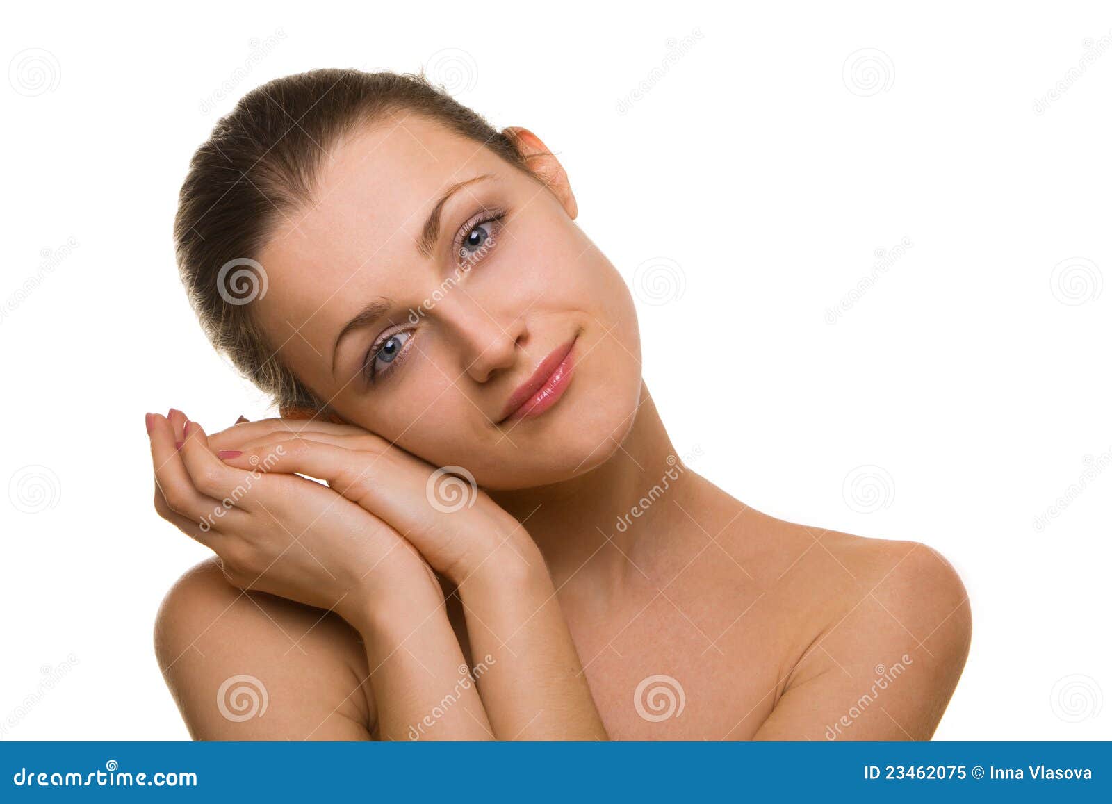 Pure female young beauty stock image. Image of head, beautiful - 23462075