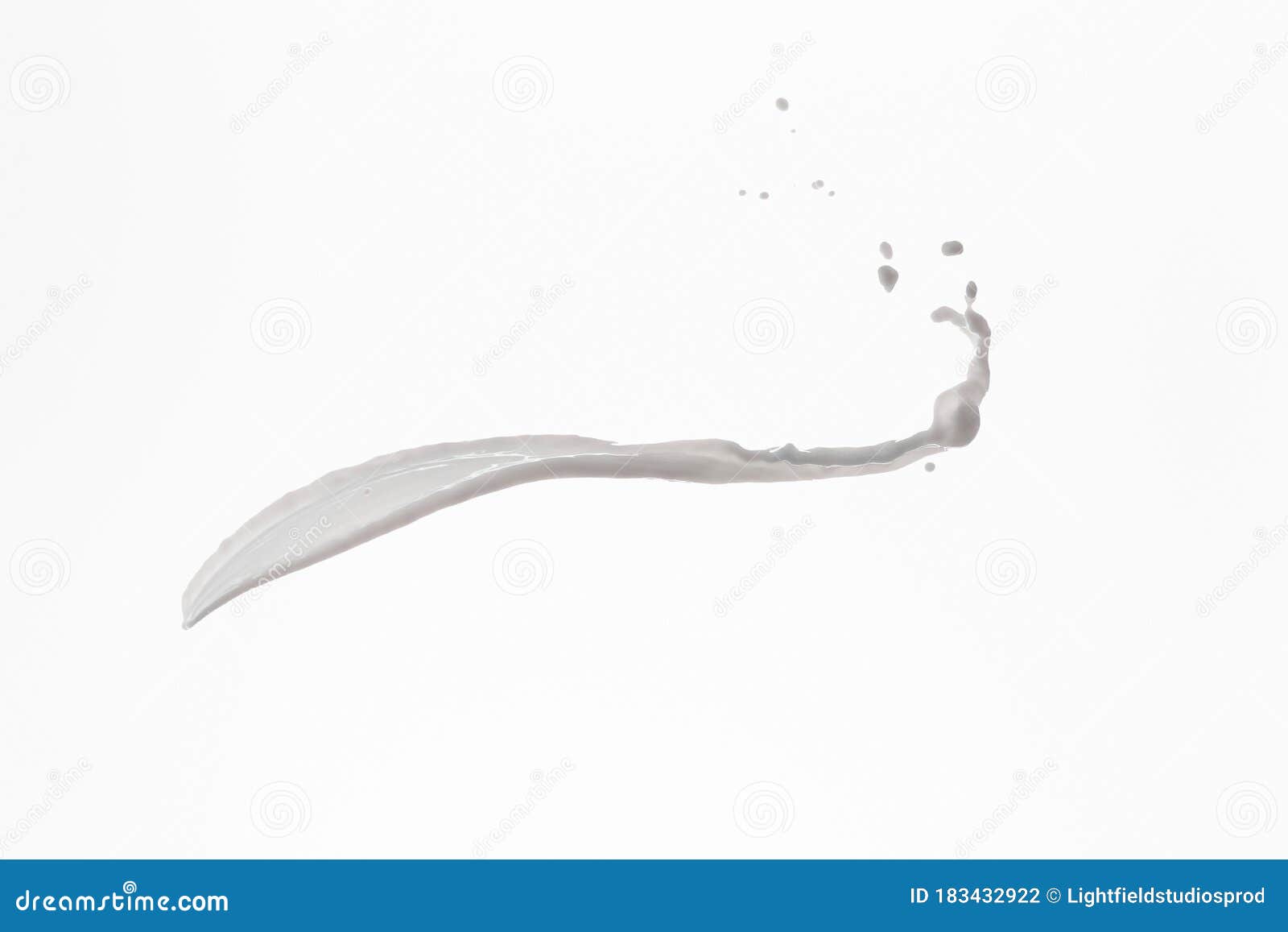 Pure Fresh White Milk Splash Isolated Stock Photo - Image of purity ...