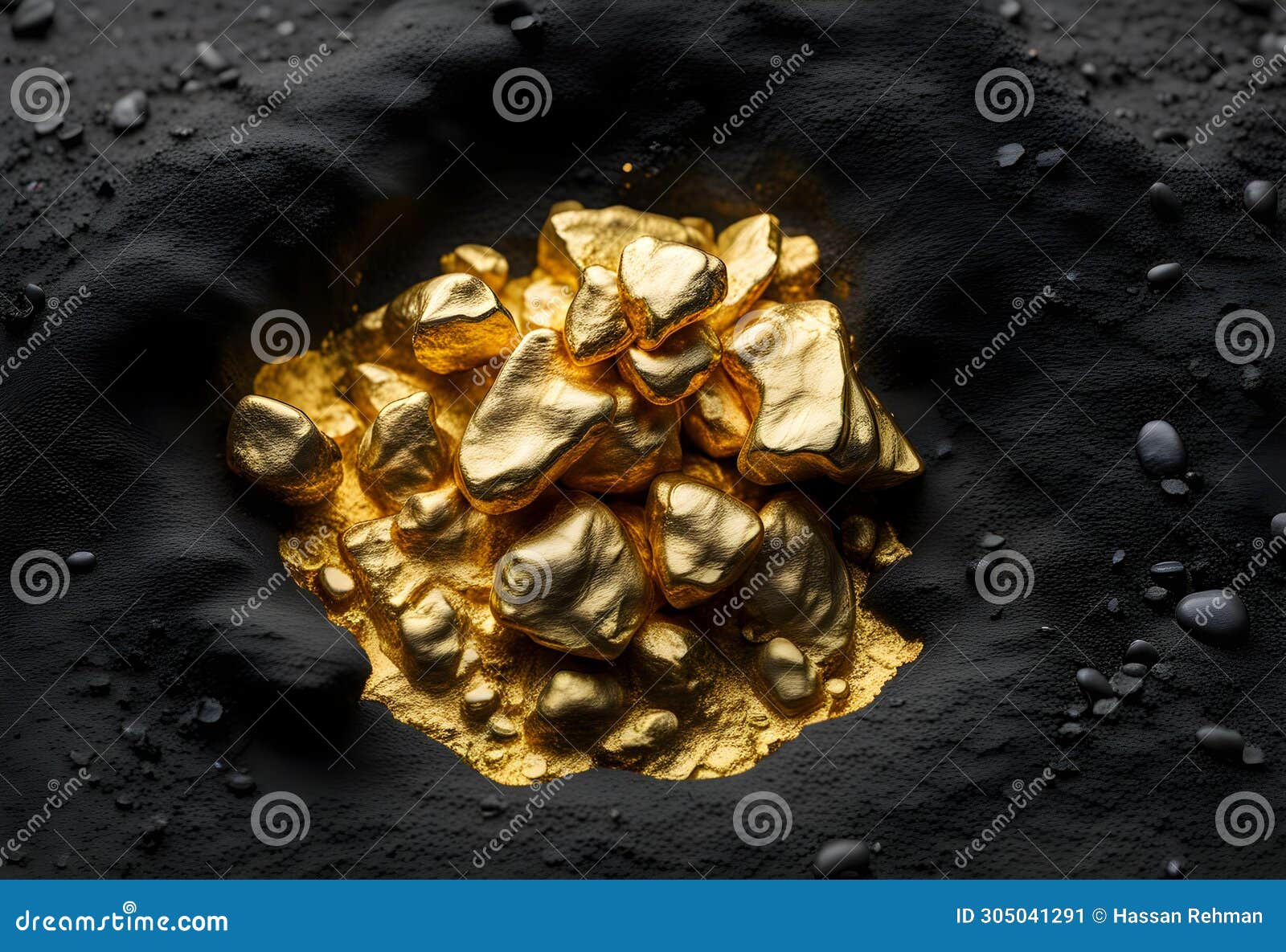 Pure Gold from the Mine that Stock Illustration - Illustration of ...