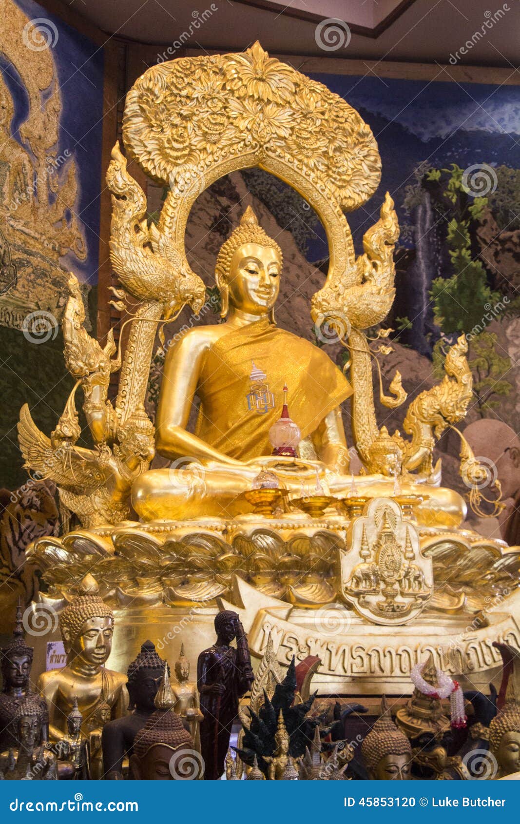 Pure Gold Statue stock photo. Image of tourism, artistic - 45853120