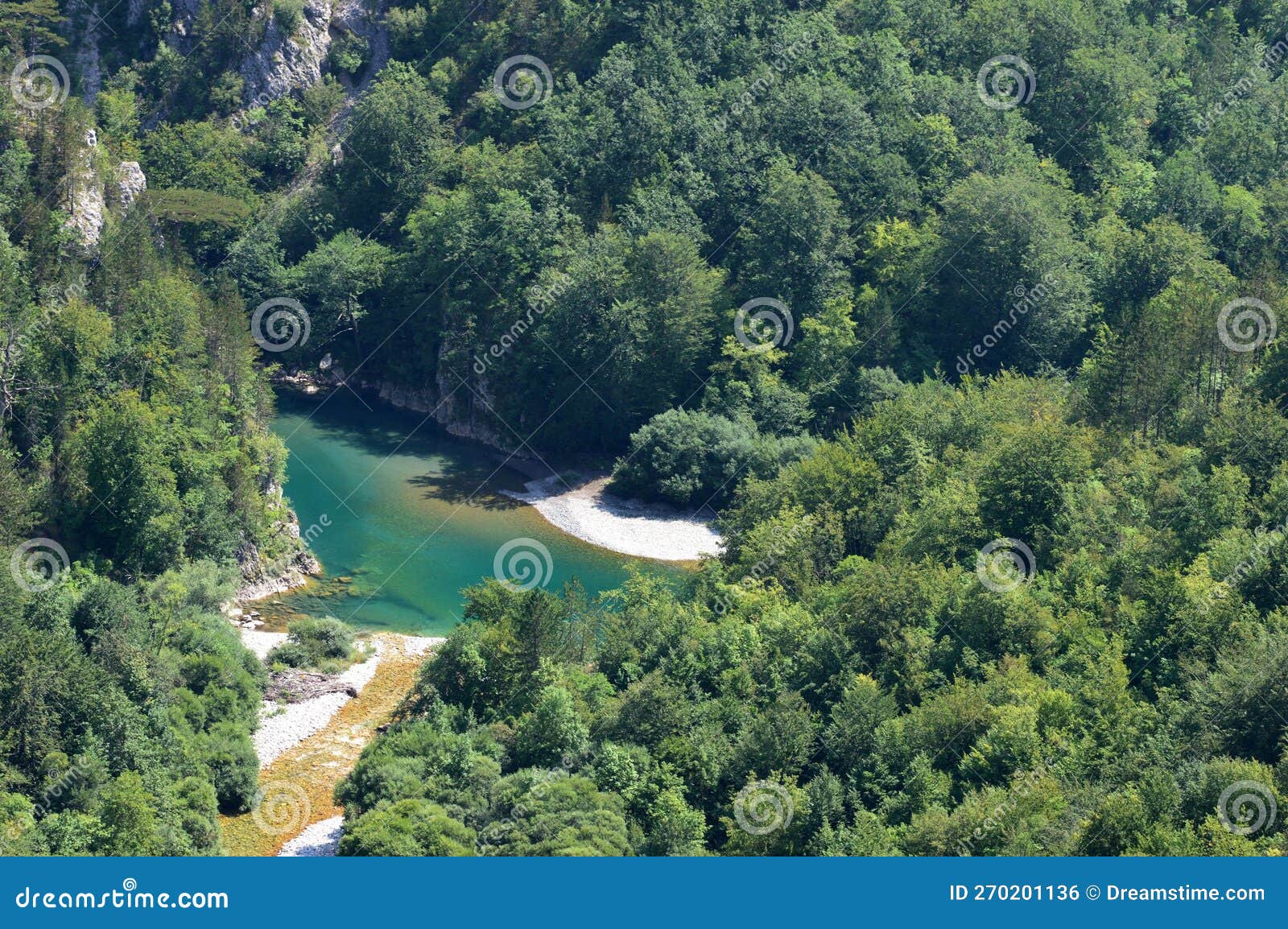 Pure green mountain river stock photo. Image of nature - 270201136