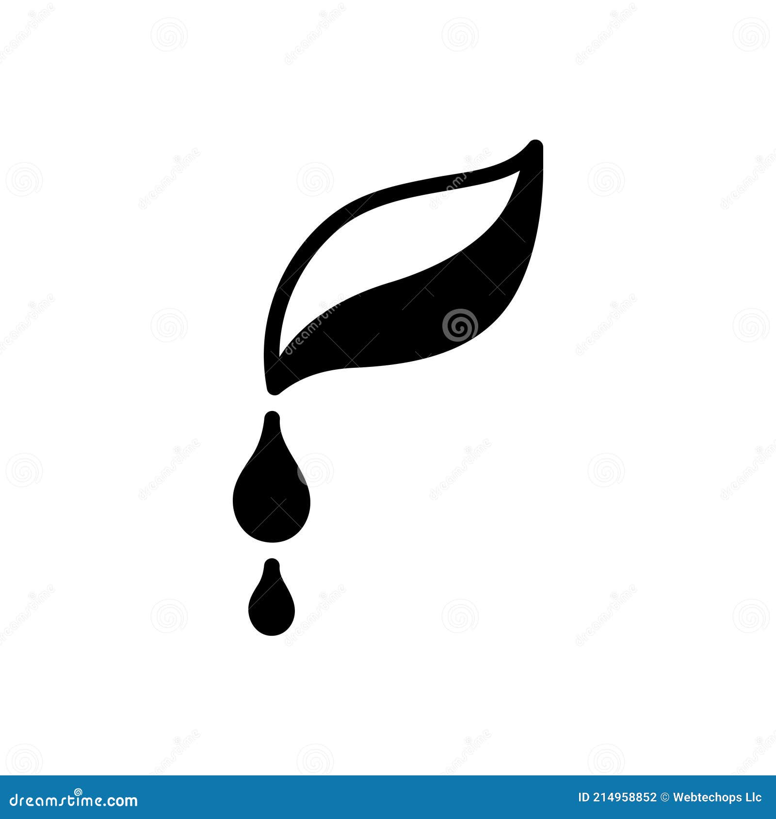Black Solid Icon for Pure, Water and Clean Stock Vector - Illustration ...